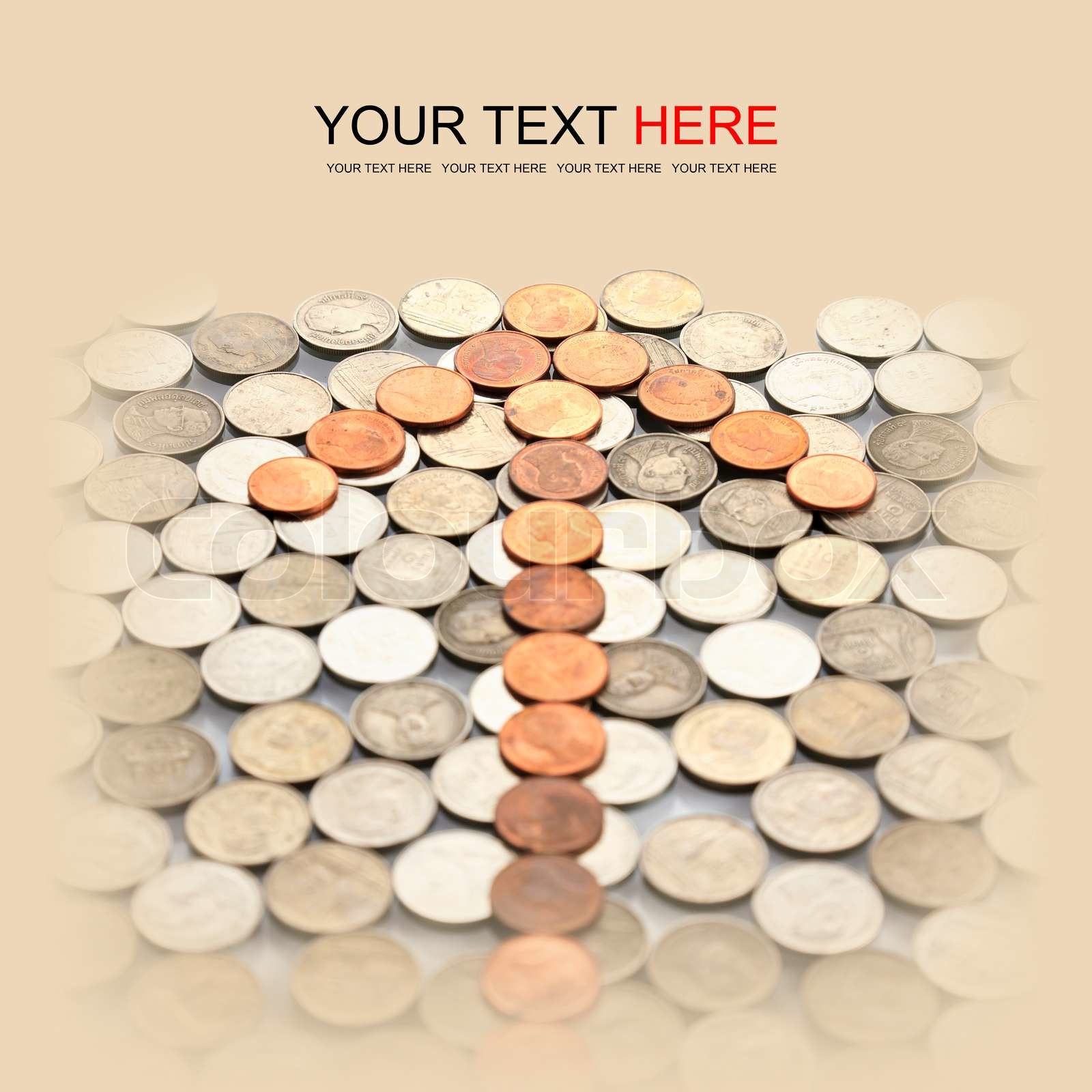 Arrow of coins | Stock image | Colourbox