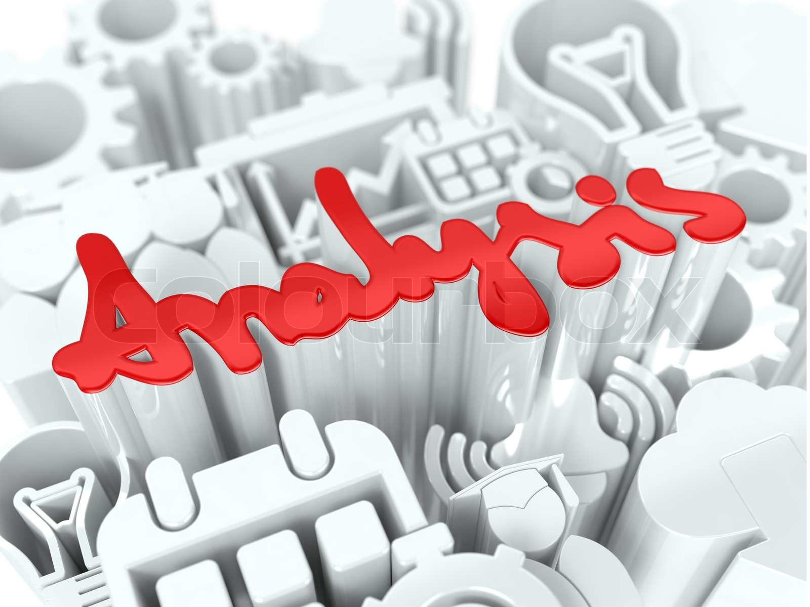 Analysis Concept on White Background | Stock image | Colourbox