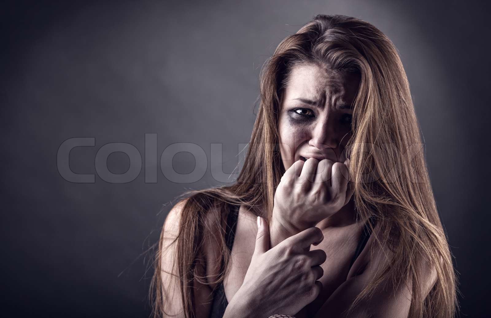 Crying woman | Stock image | Colourbox