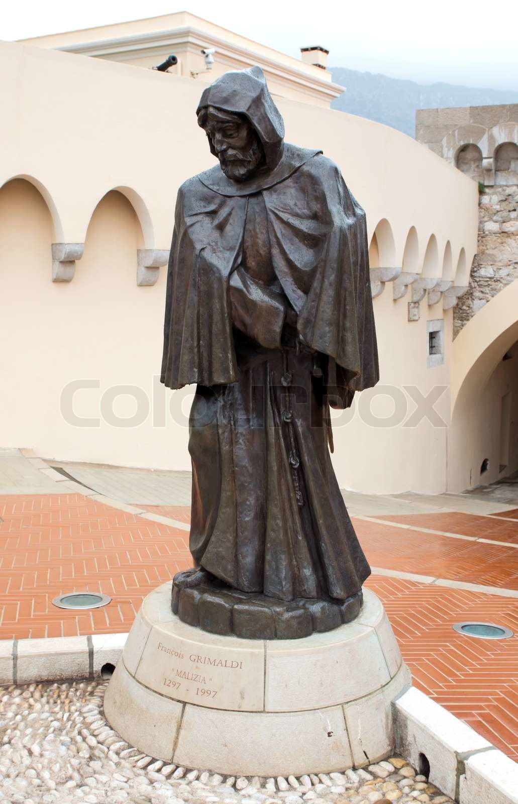 Monaco - Statue of Grimaldi | Stock image | Colourbox
