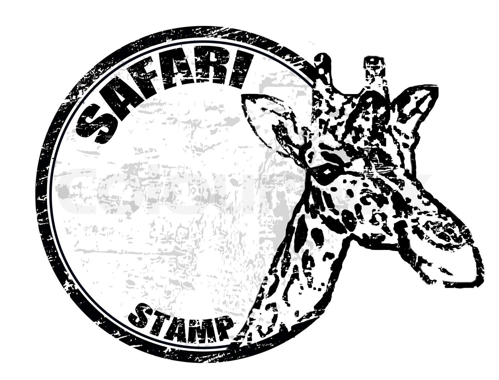 Safari stamp | Stock vector | Colourbox