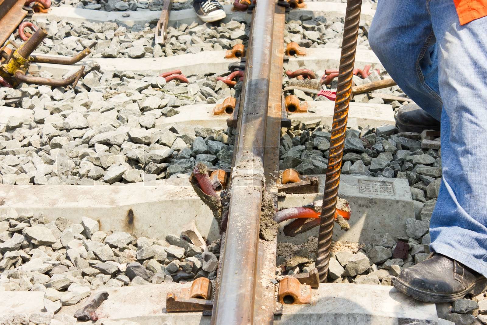 Welding tracks | Stock image | Colourbox