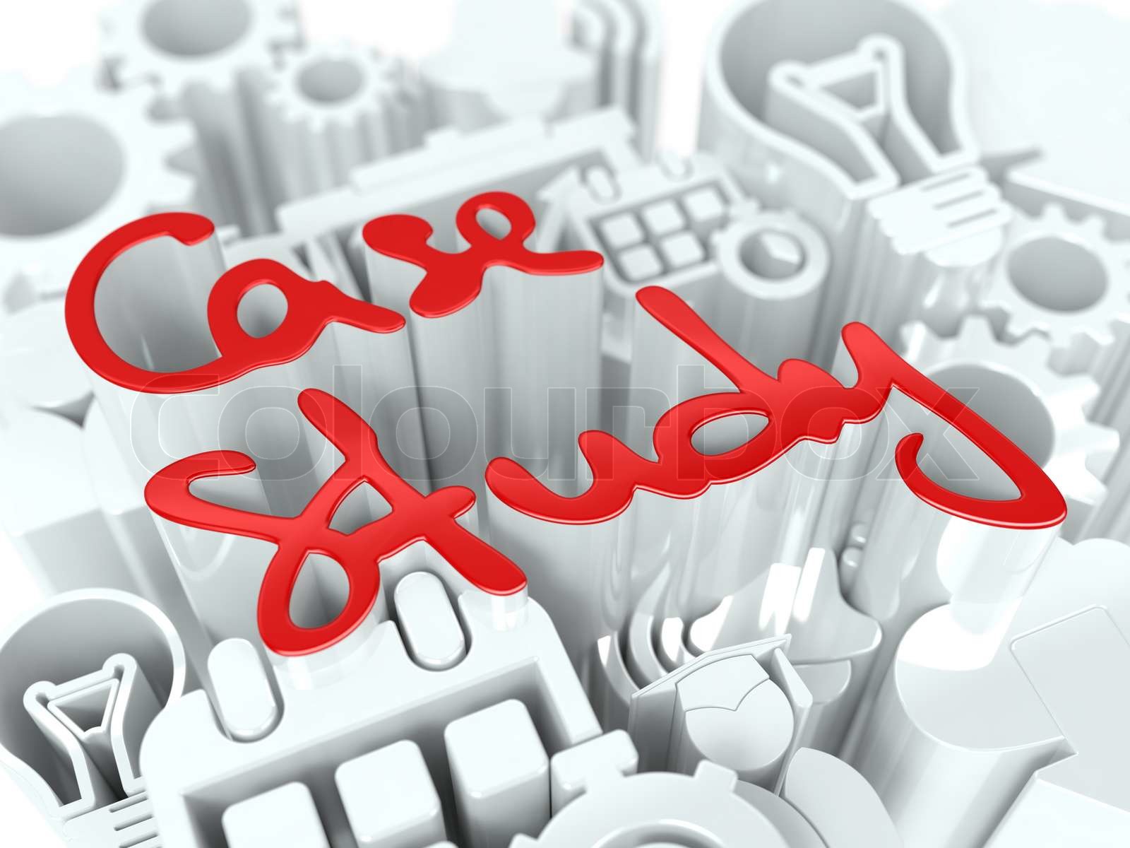 Case Study Concept on White Background | Stock image | Colourbox