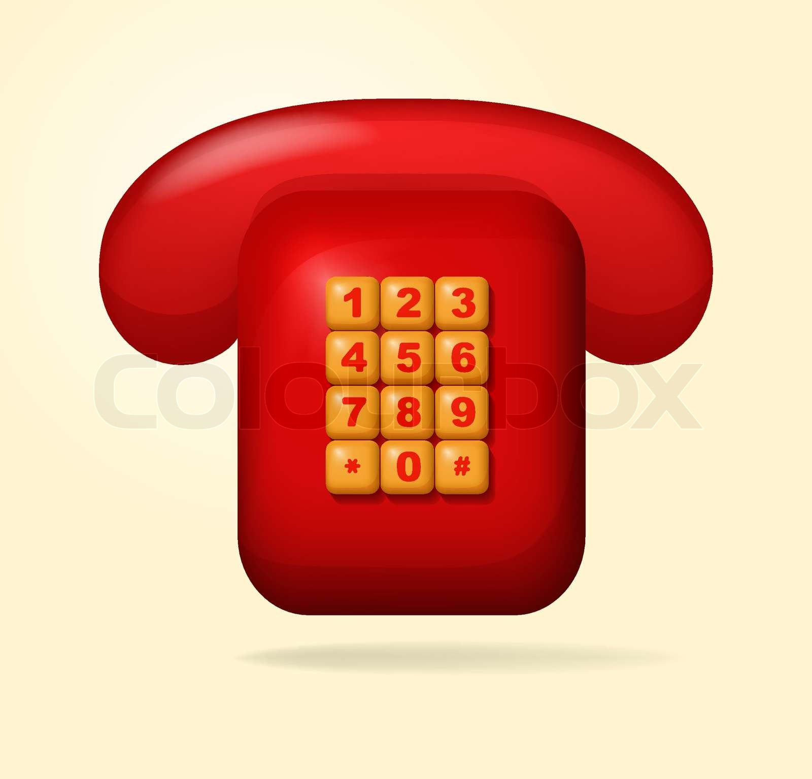 Telefon in Cartoons Stil Vector EPS10 | Stock-Vektor | Colourbox