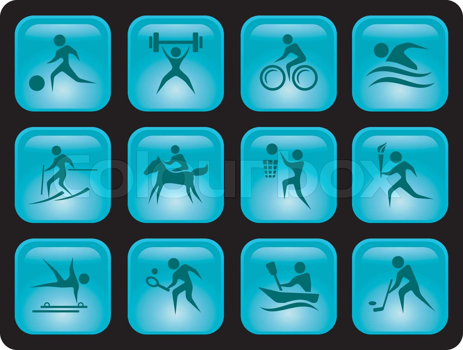 Sport buttons | Stock vector | Colourbox