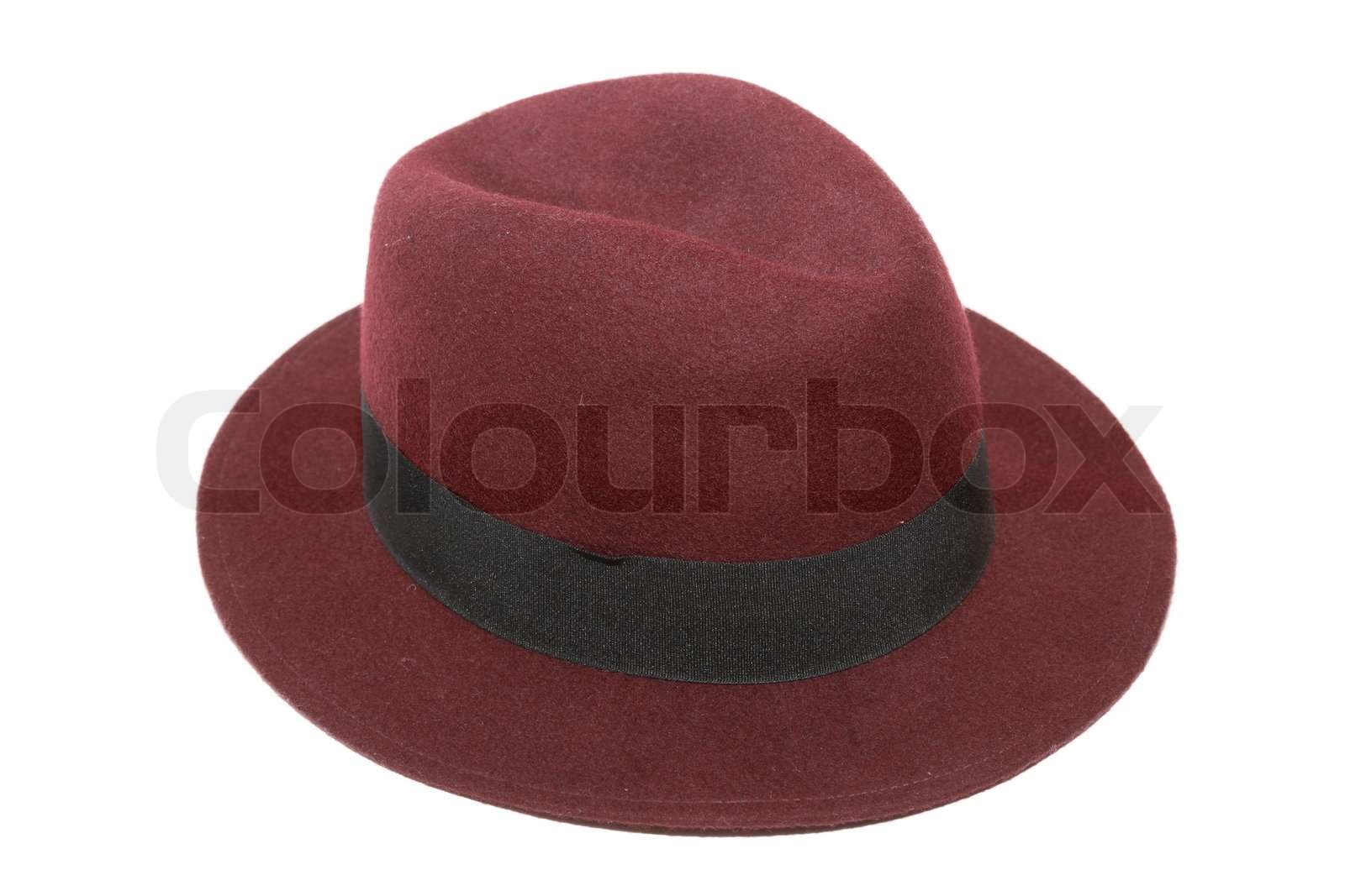 isolated image of red top hat | Stock image | Colourbox