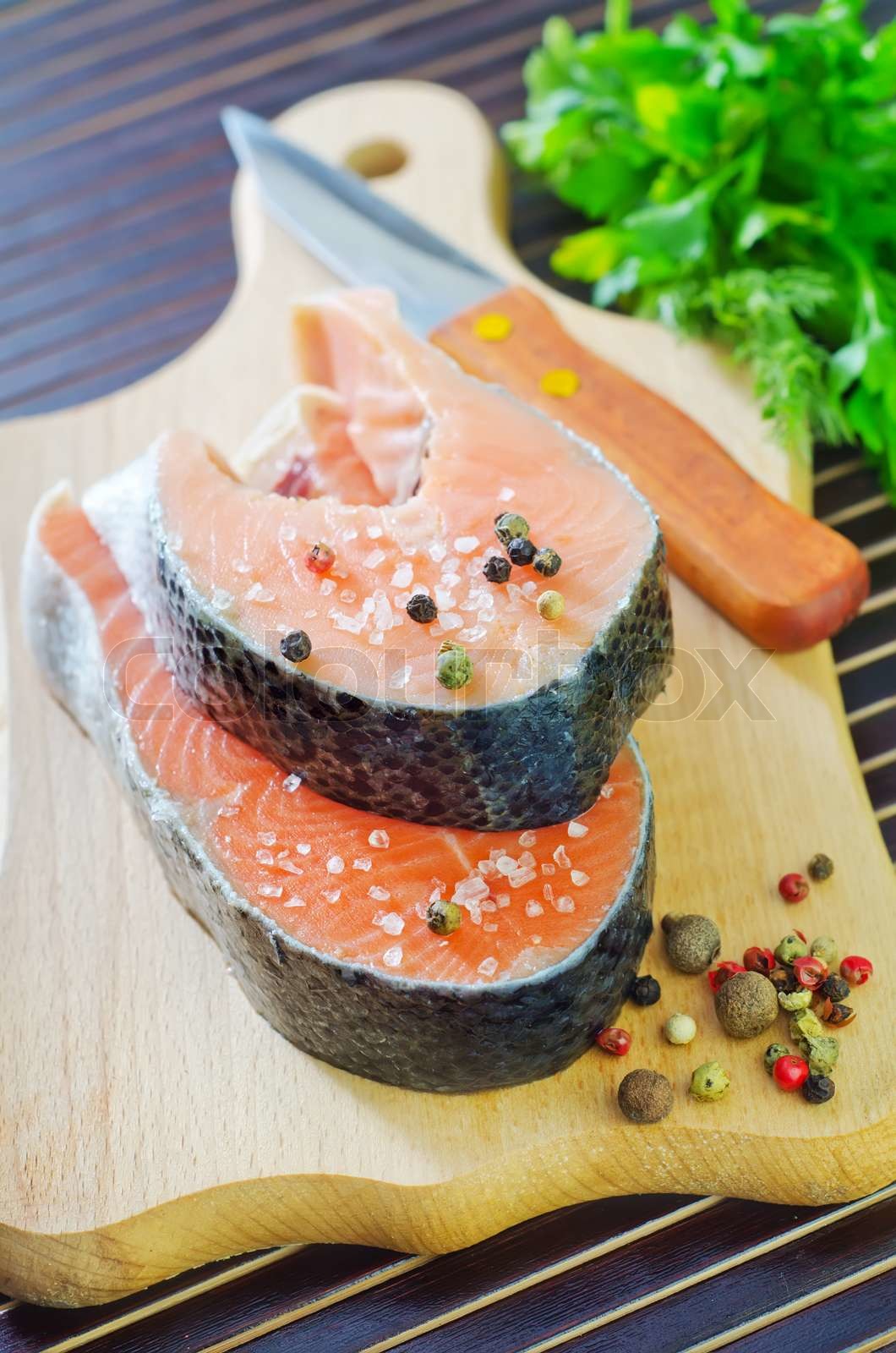 salmon | Stock image | Colourbox