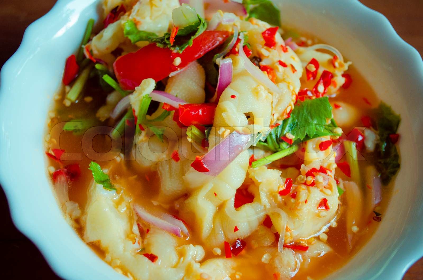 Thai Chicken Foot Salad | Stock image | Colourbox