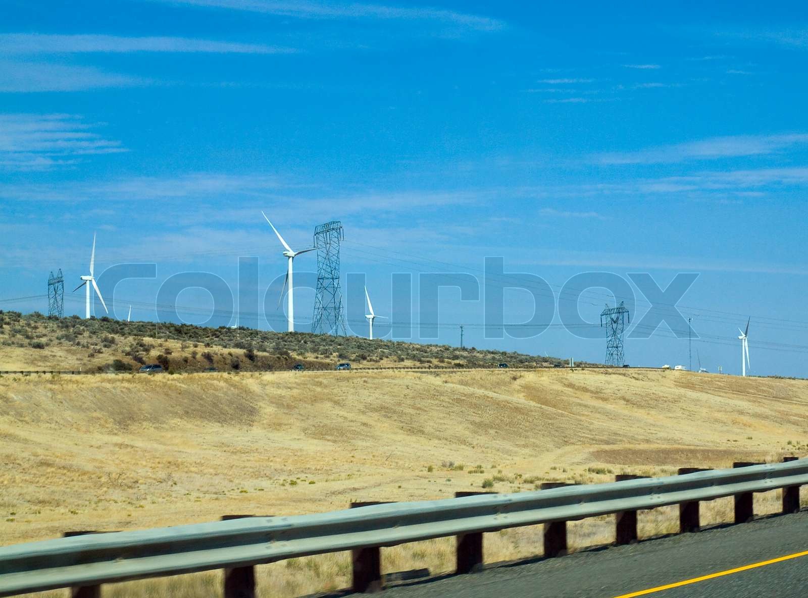 Windmills in a Wind Farm in Washington State USA | Stock image | Colourbox