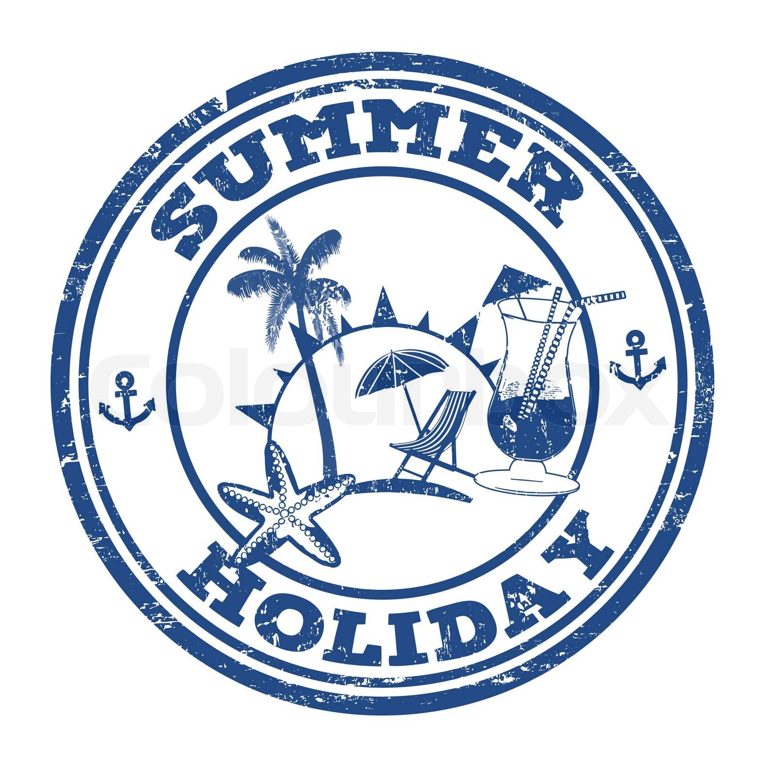 Summer holiday stamp | Stock vector | Colourbox