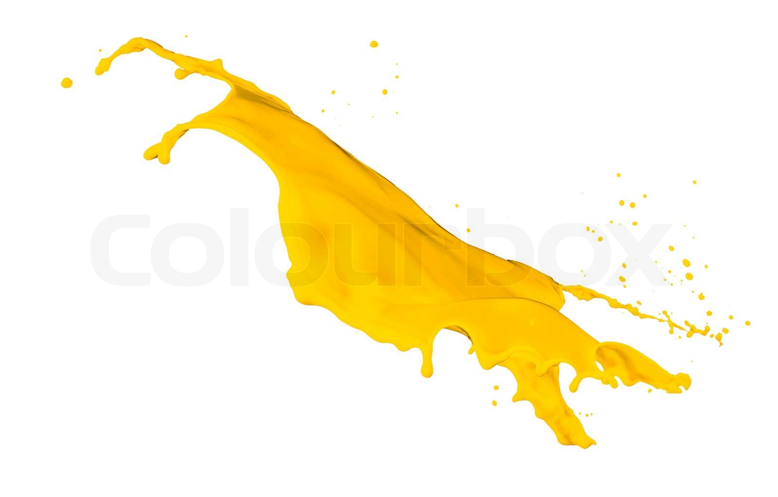 yellow paint splash | Stock image | Colourbox