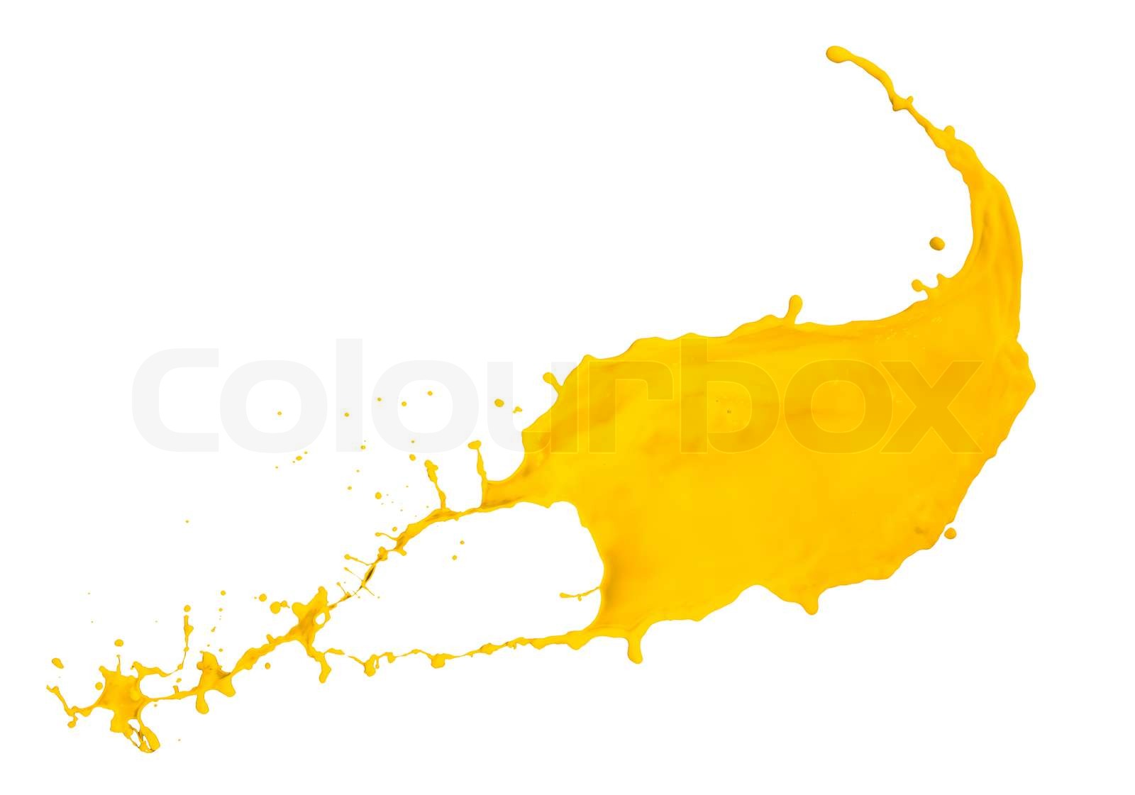yellow paint splash | Stock image | Colourbox