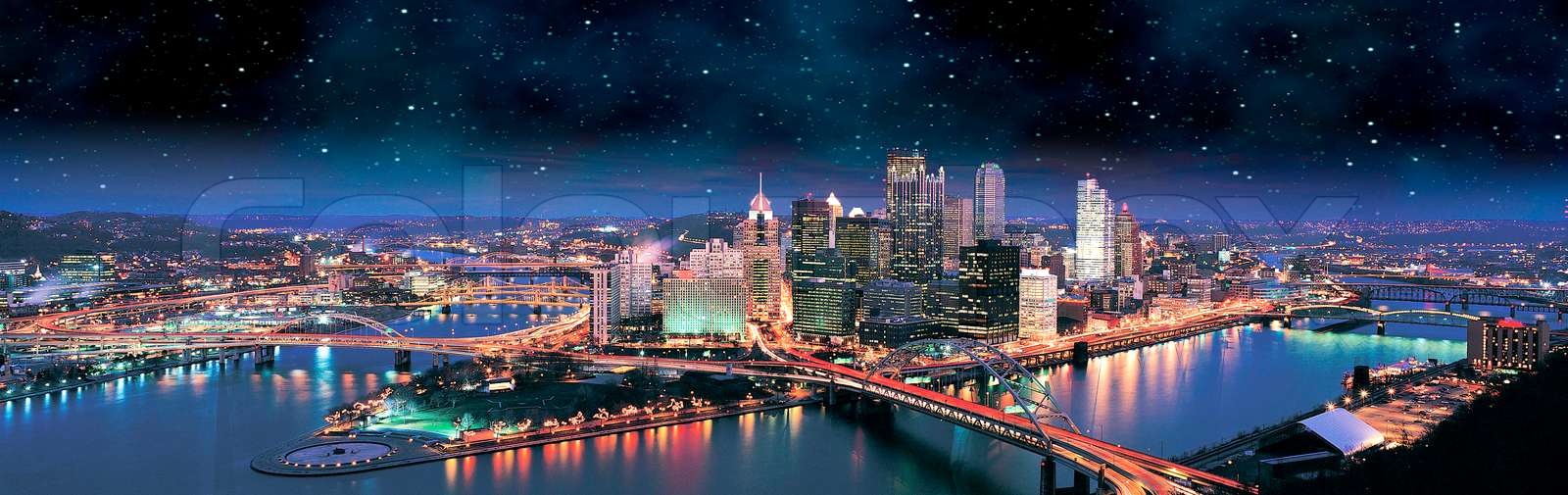 Starry Night in Pittsburgh | Stock image | Colourbox