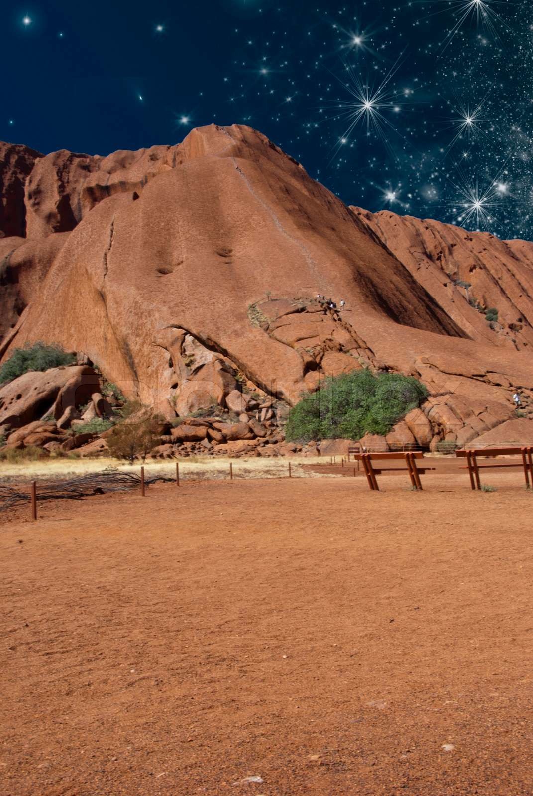 Starry Night im australischen Outback | Stock Bild | Colourbox