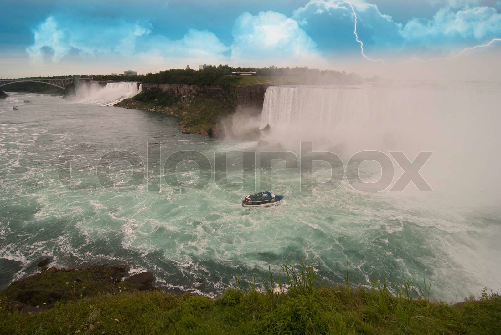 Storm approaching Niagara Falls, Canada | Stock image | Colourbox