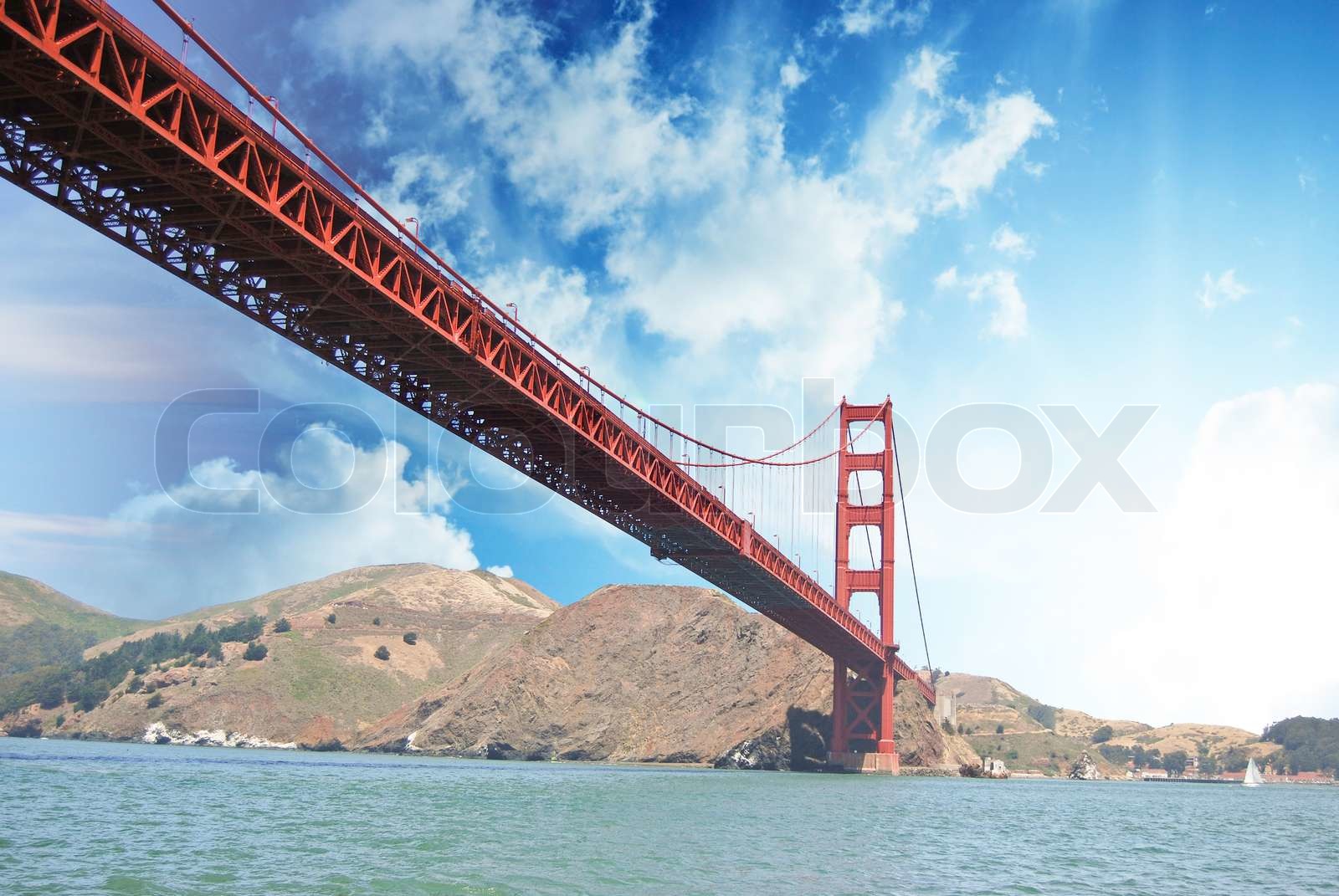 Clouds over Golden Gate Bridge in San Francisco | Stock image | Colourbox
