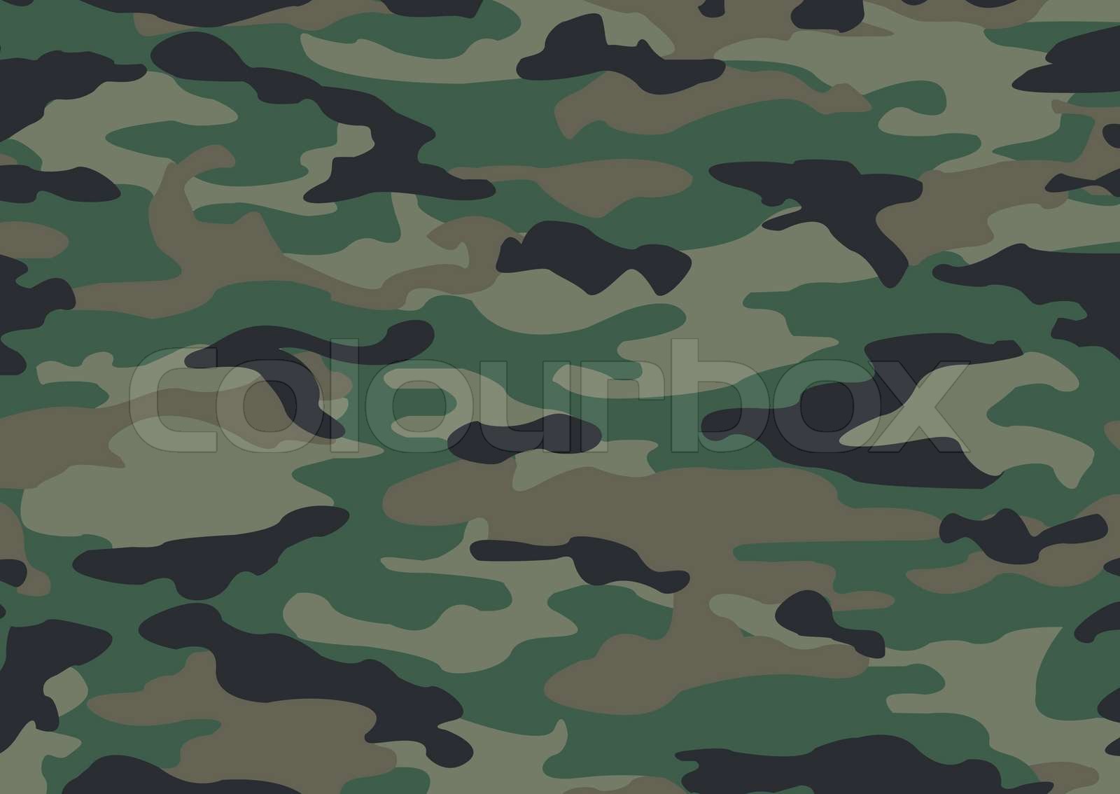 Green Camo Print