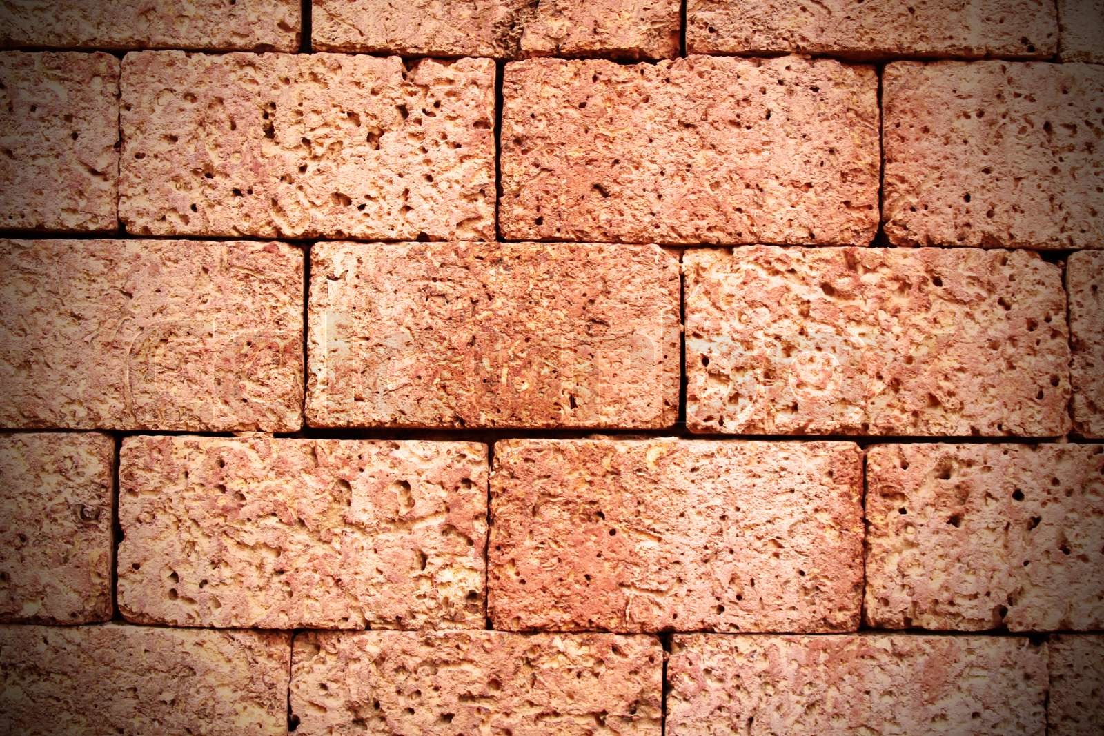 a brick wall of Laterite | Stock image | Colourbox