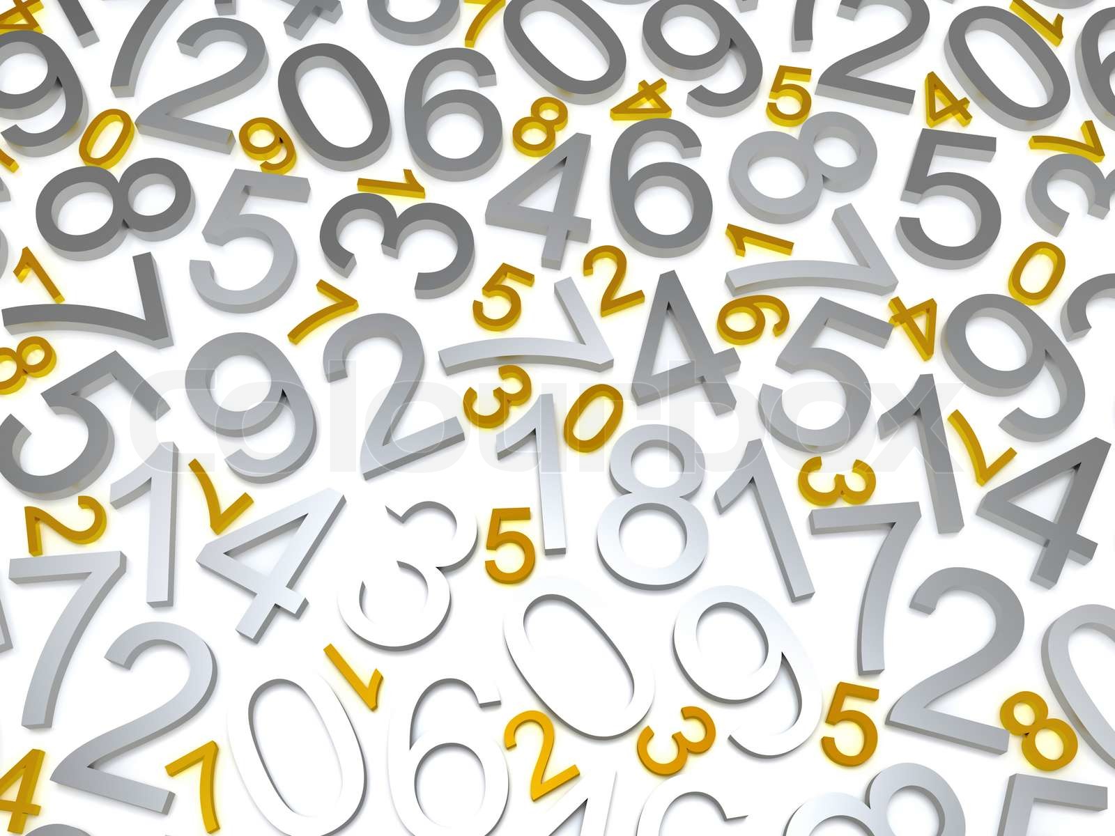 Background of numbers | Stock image | Colourbox