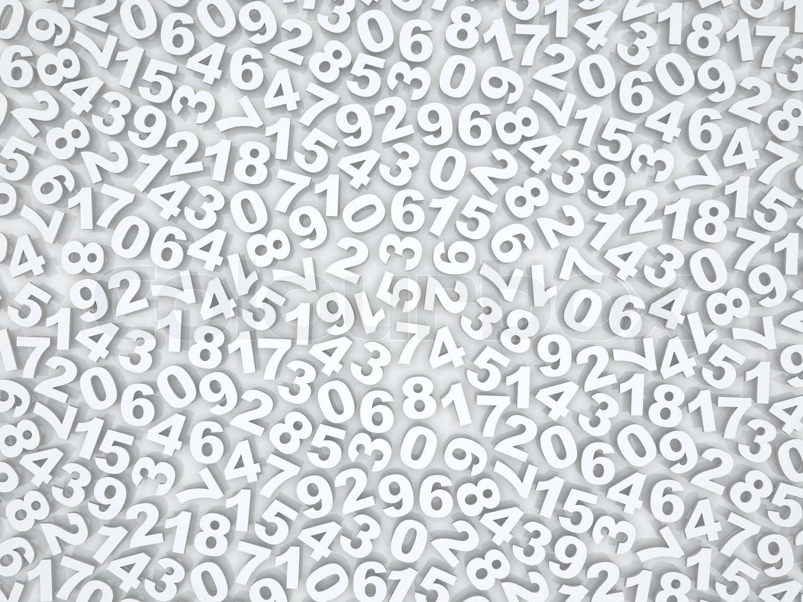 Background of numbers | Stock image | Colourbox