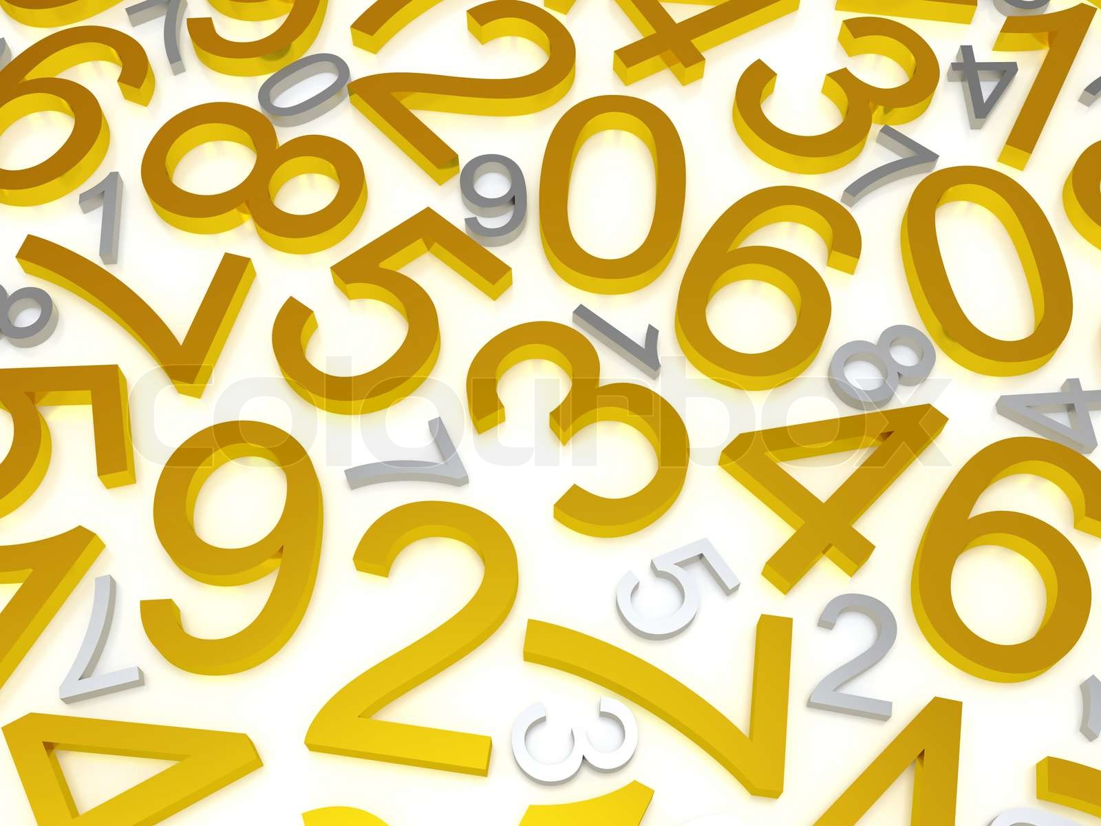 Background of numbers | Stock image | Colourbox