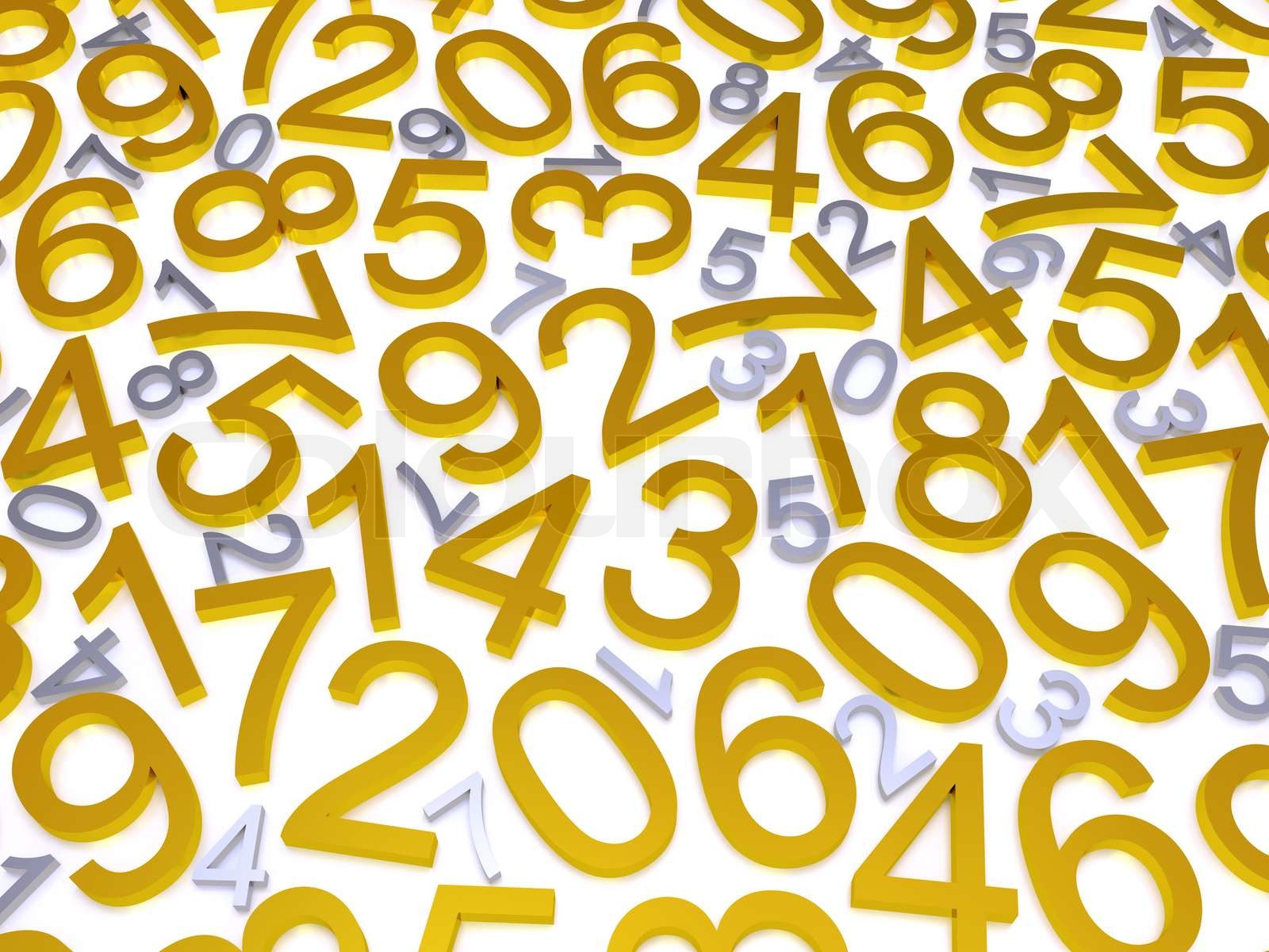 Background of numbers | Stock image | Colourbox