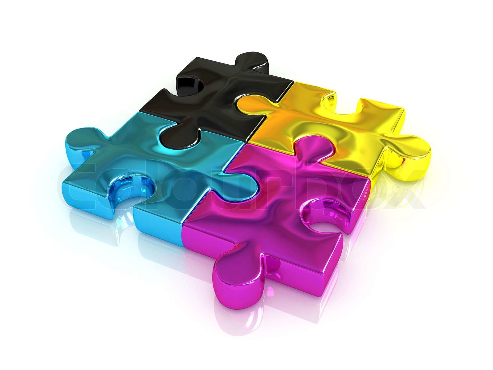 CMYK Puzzle | Stock image | Colourbox