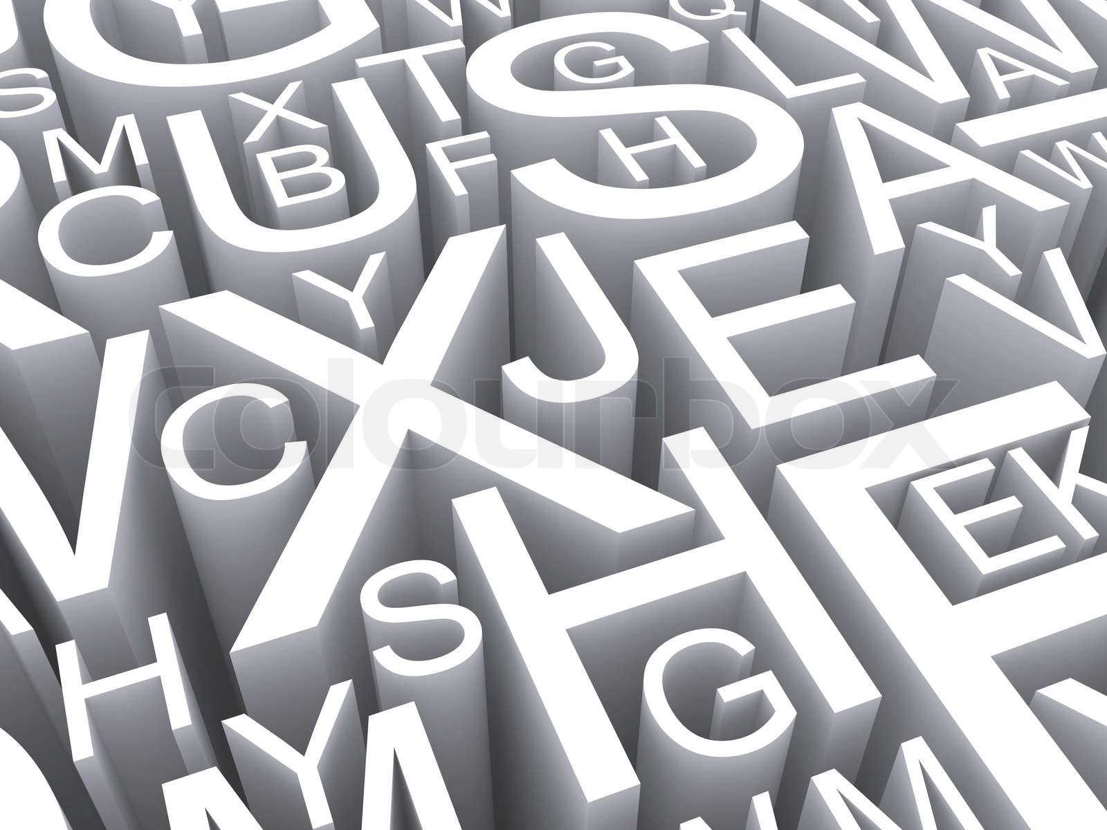 bogstaver i det engelske alfabet | Stock foto | Colourbox