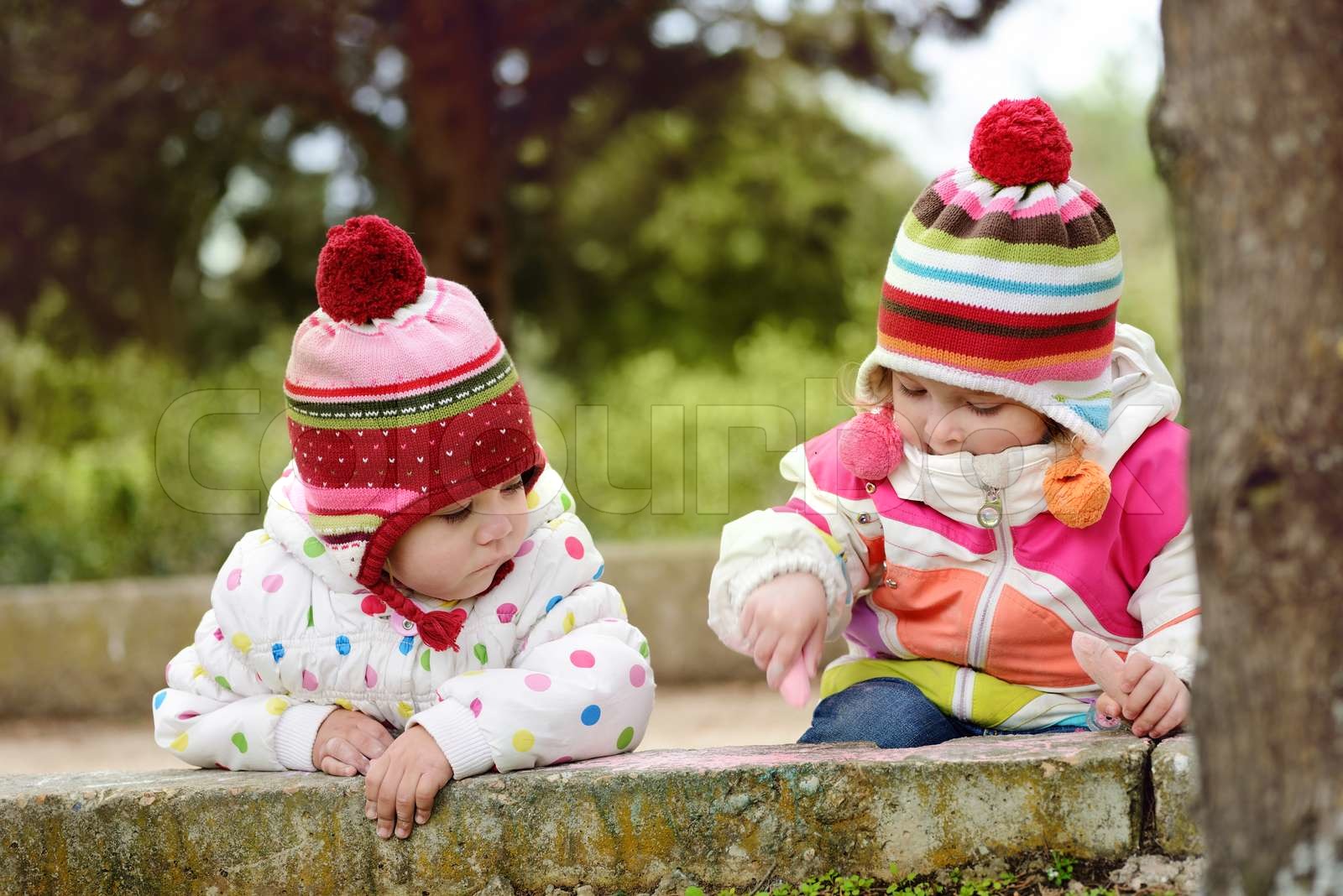 playing girls | Stock image | Colourbox