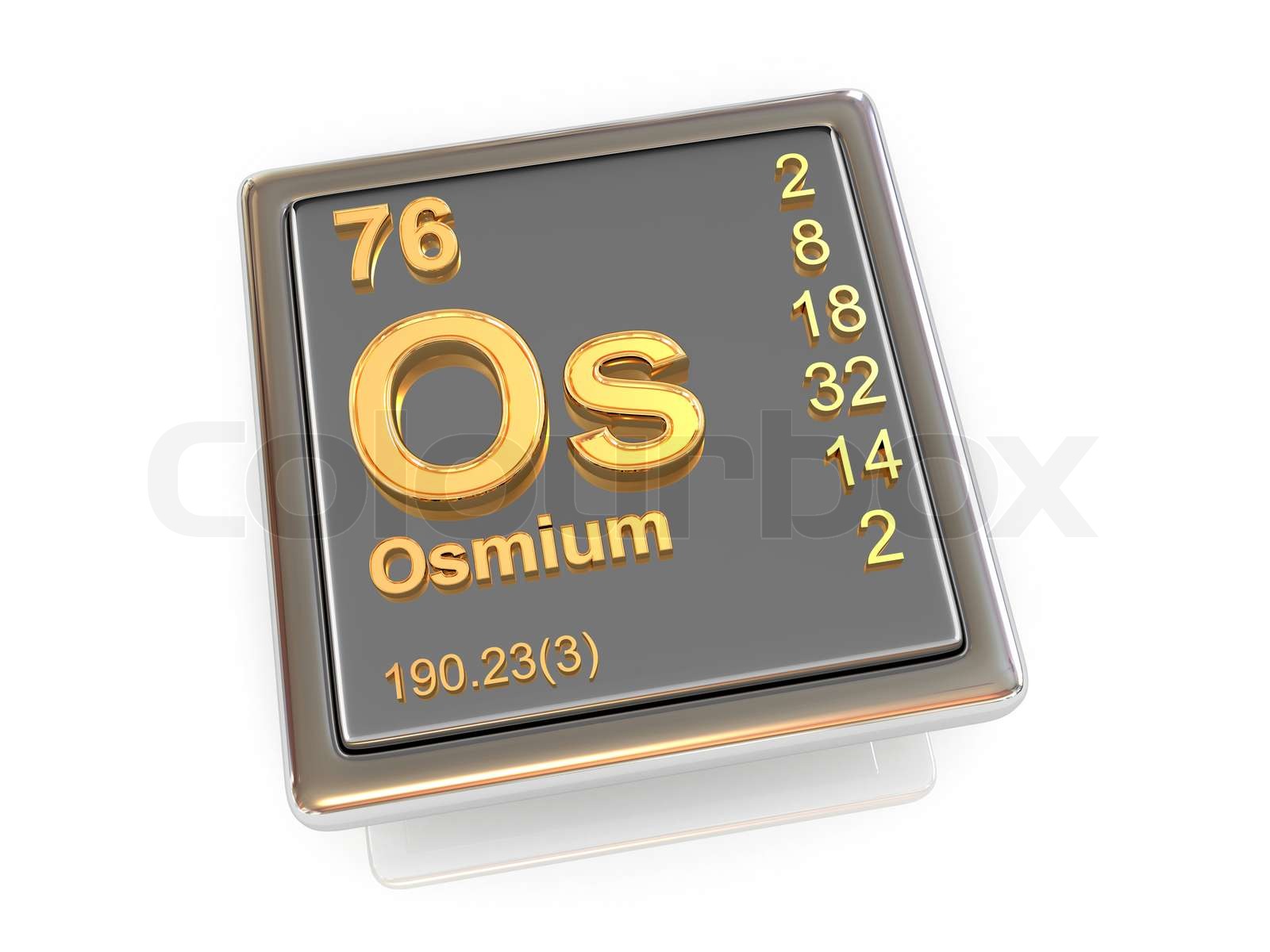 Osmium Chemical element | Stock image | Colourbox