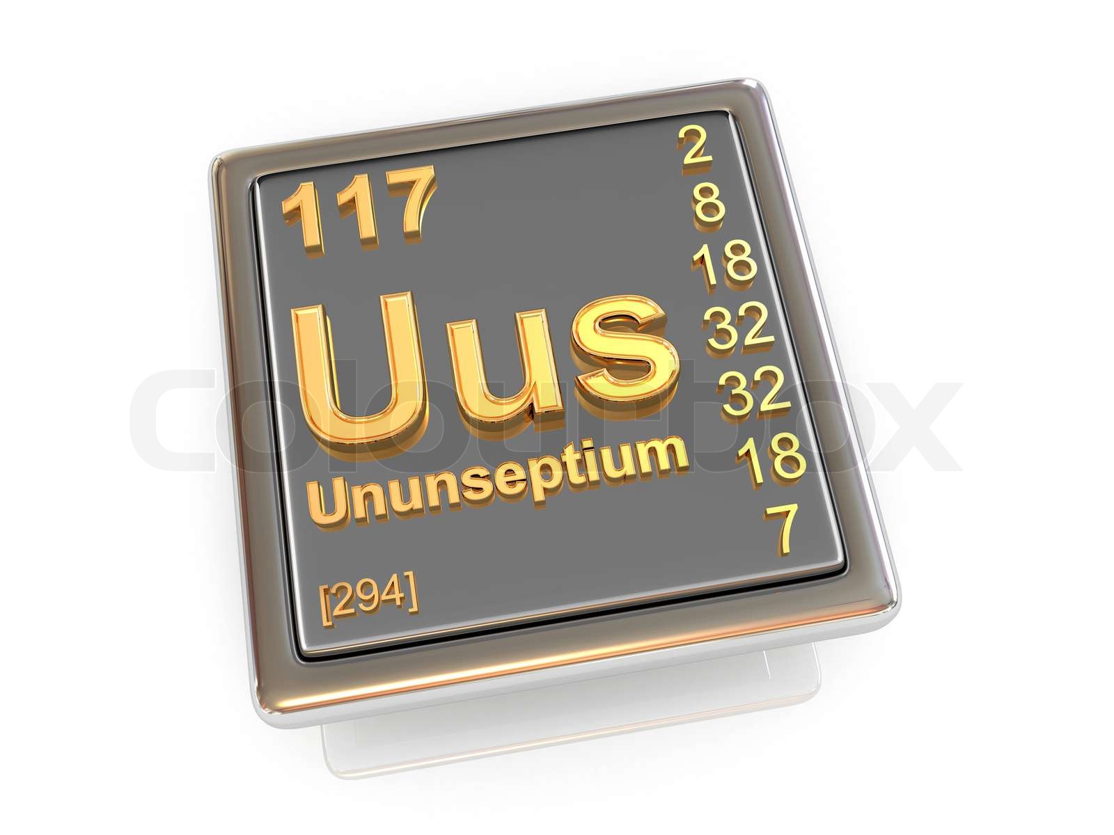 Ununseptium Chemical element | Stock image | Colourbox