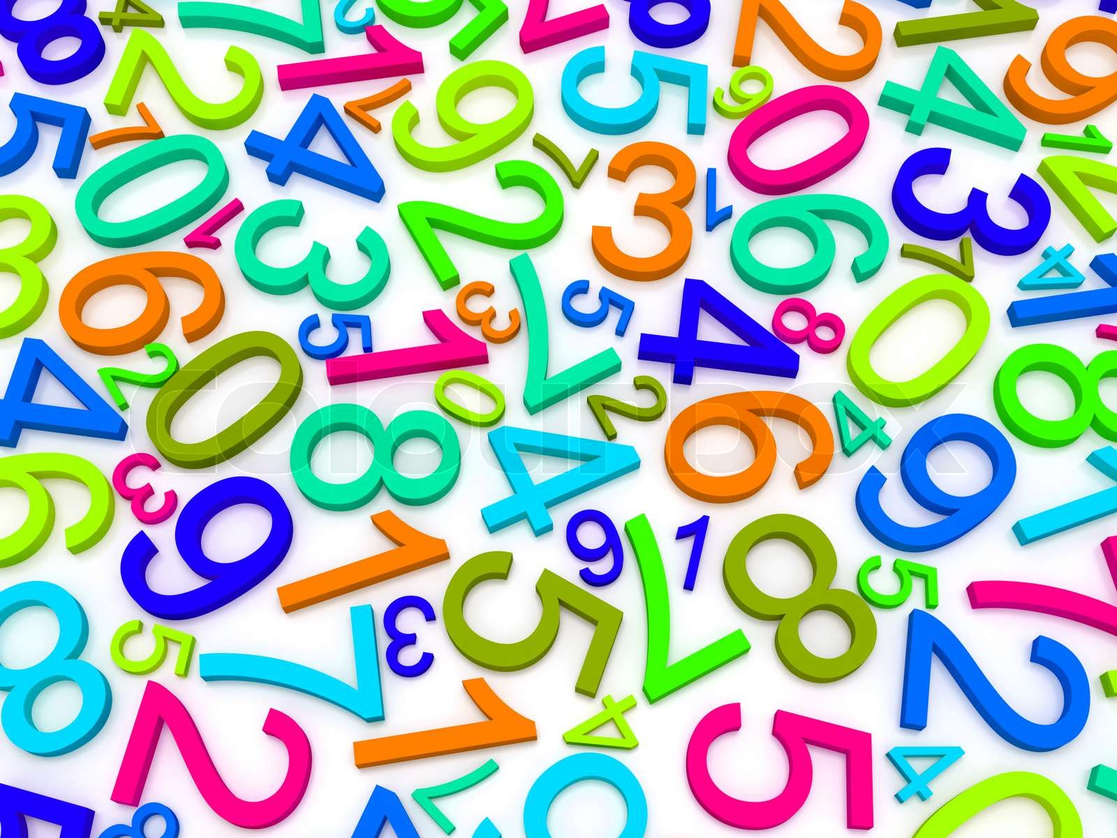 Background of numbers | Stock image | Colourbox