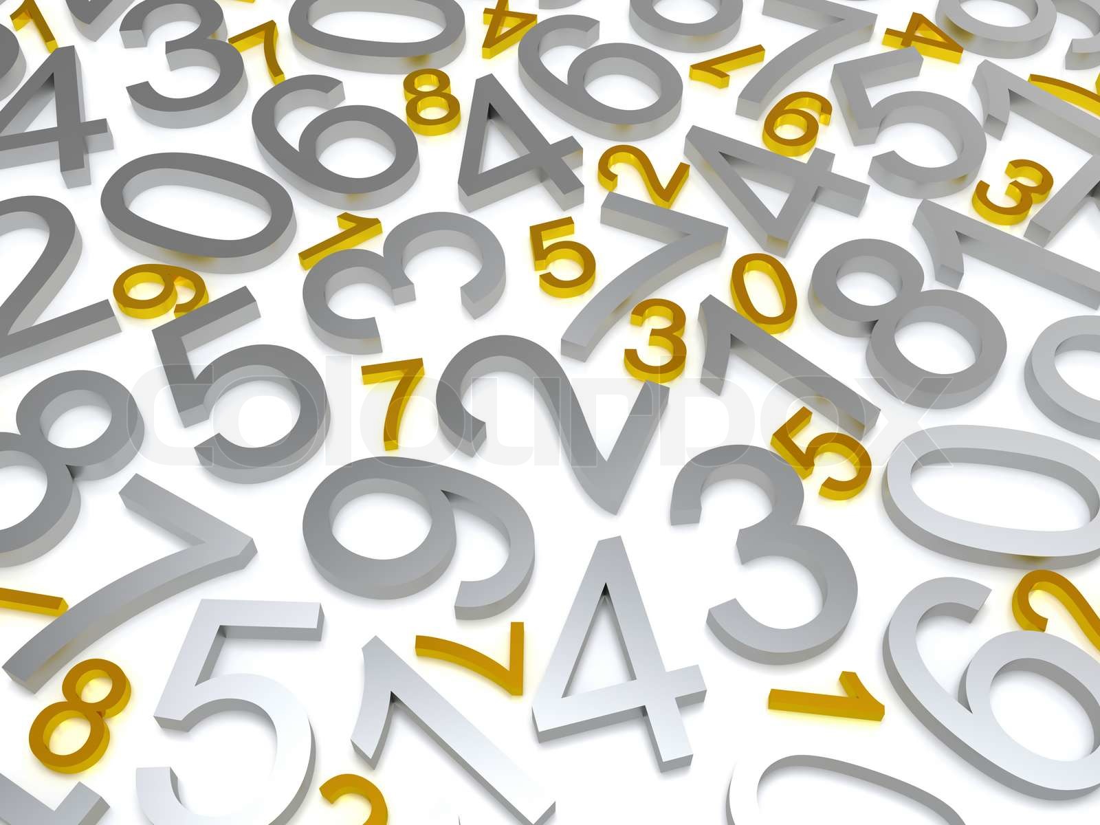 Background of numbers | Stock image | Colourbox