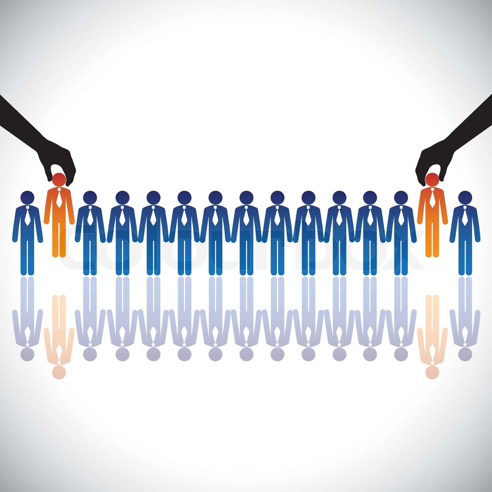 Concept vector graphic- hiringchosing the best job candidates | Stock ...