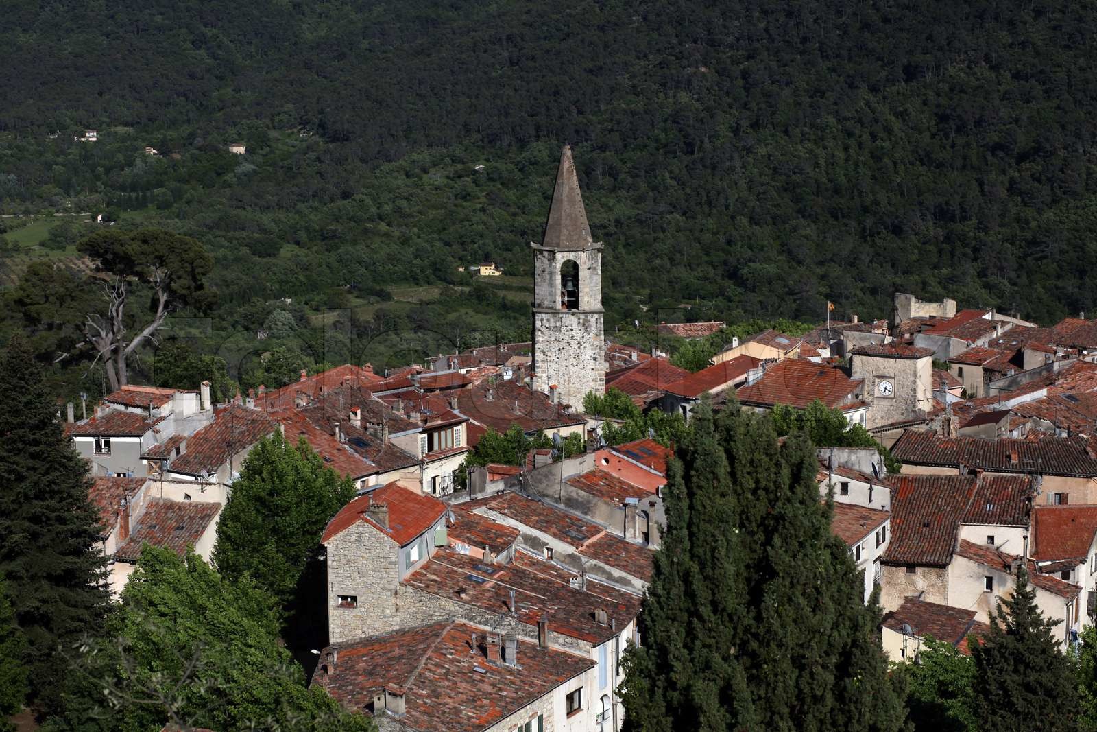Medieval village of Bargemon, Var, 83, Provence, PACA, France | Stock ...