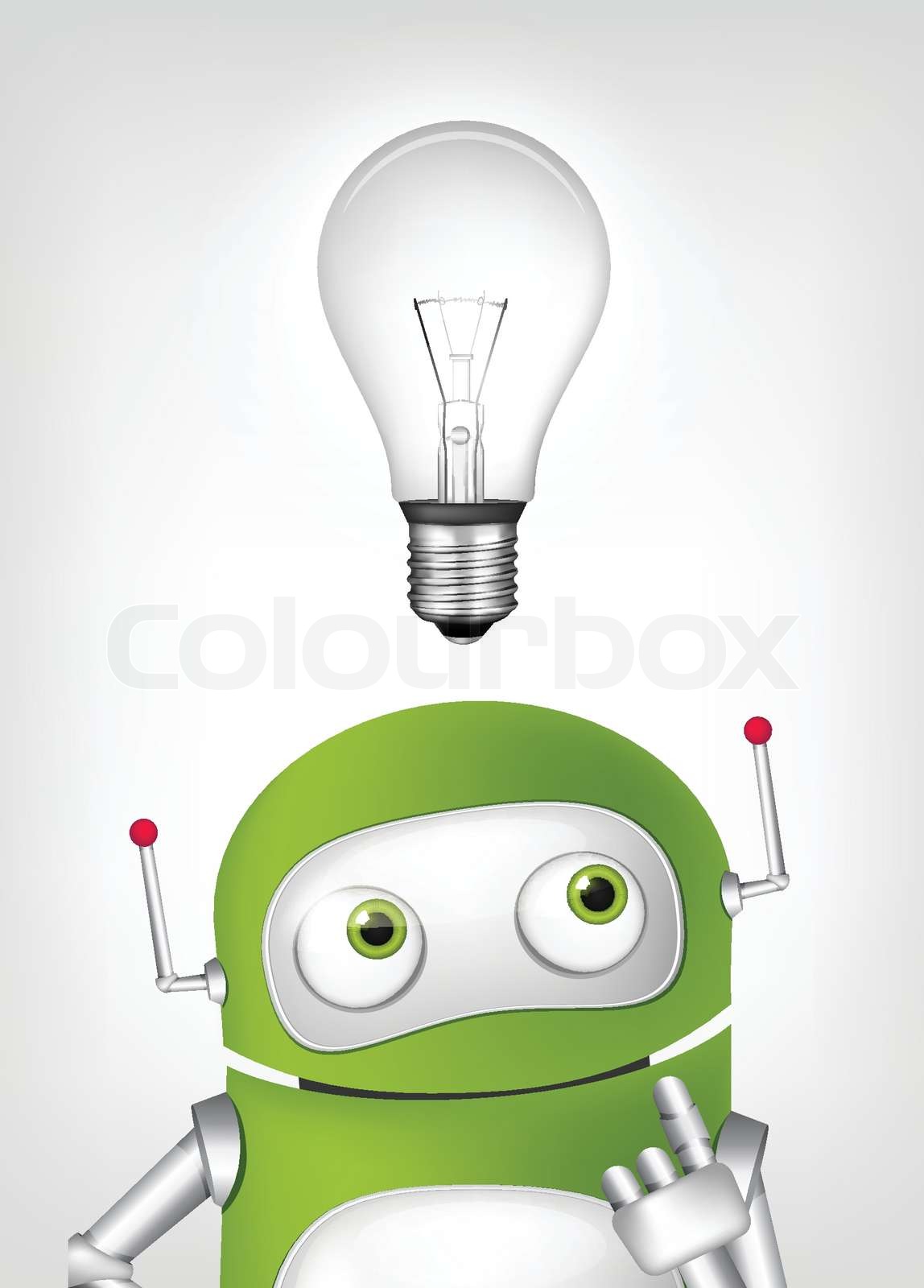 Green Robot | Stock vector | Colourbox