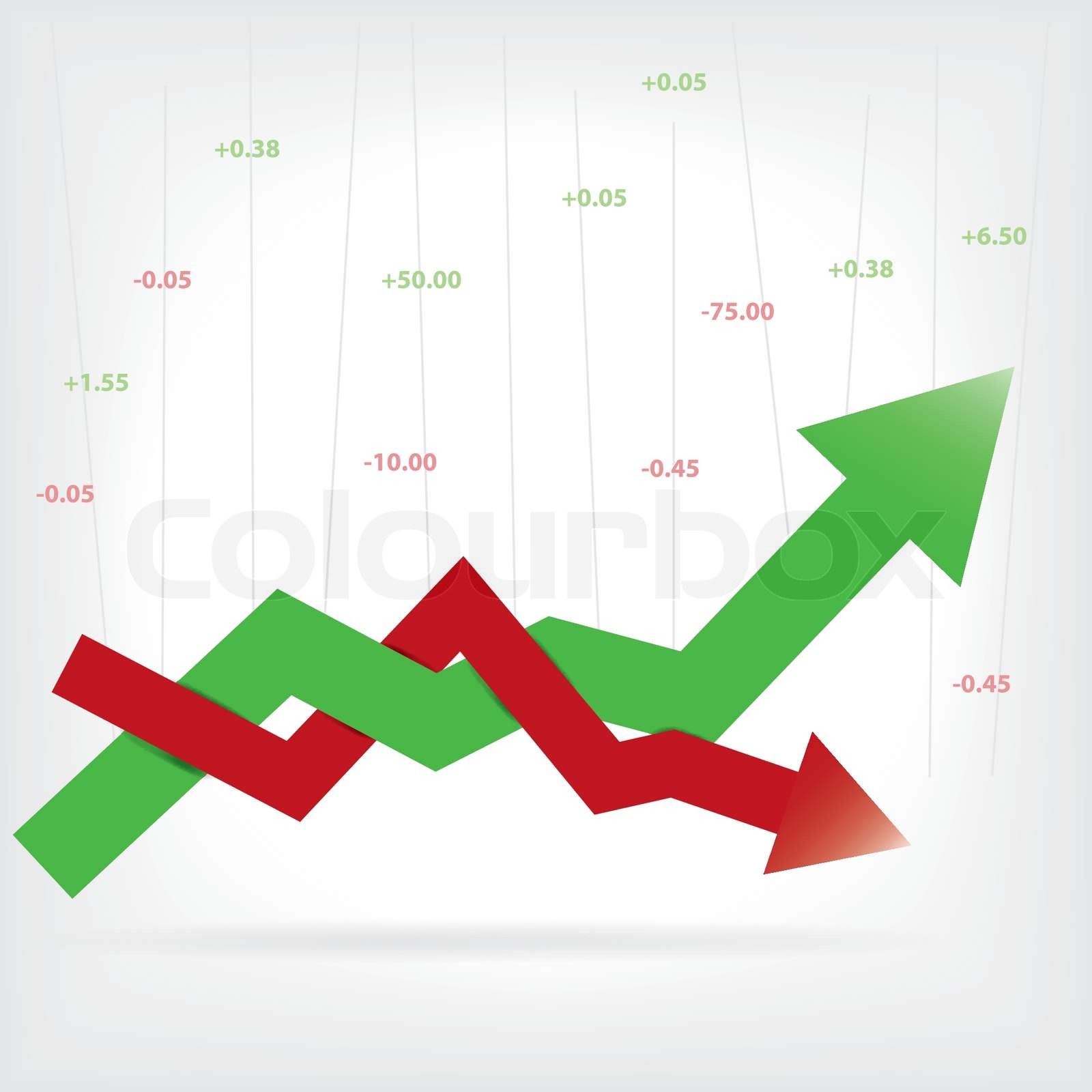 Stock profit and loss graph for diagram, number options, web design ...