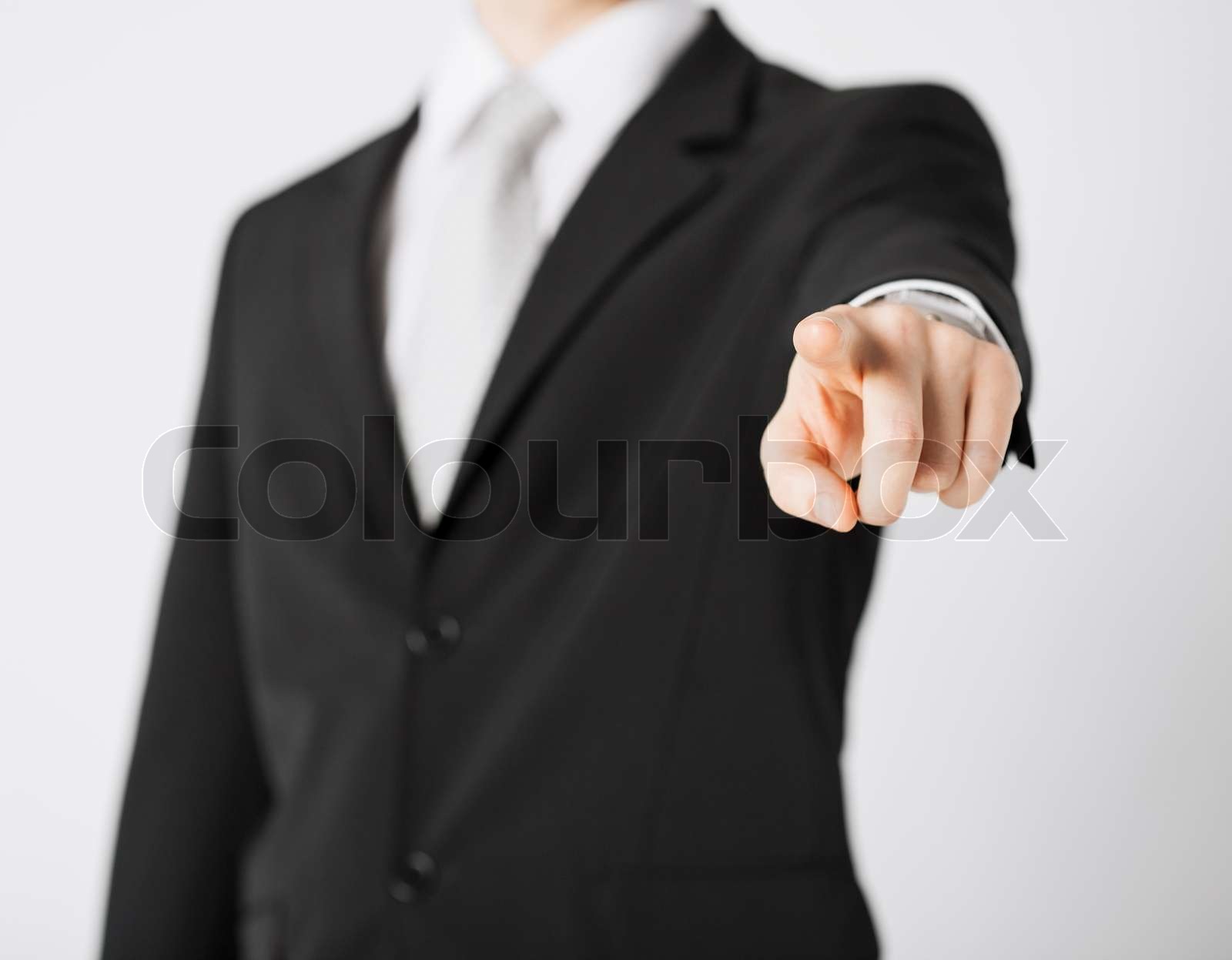 man pointing his finger at you | Stock image | Colourbox