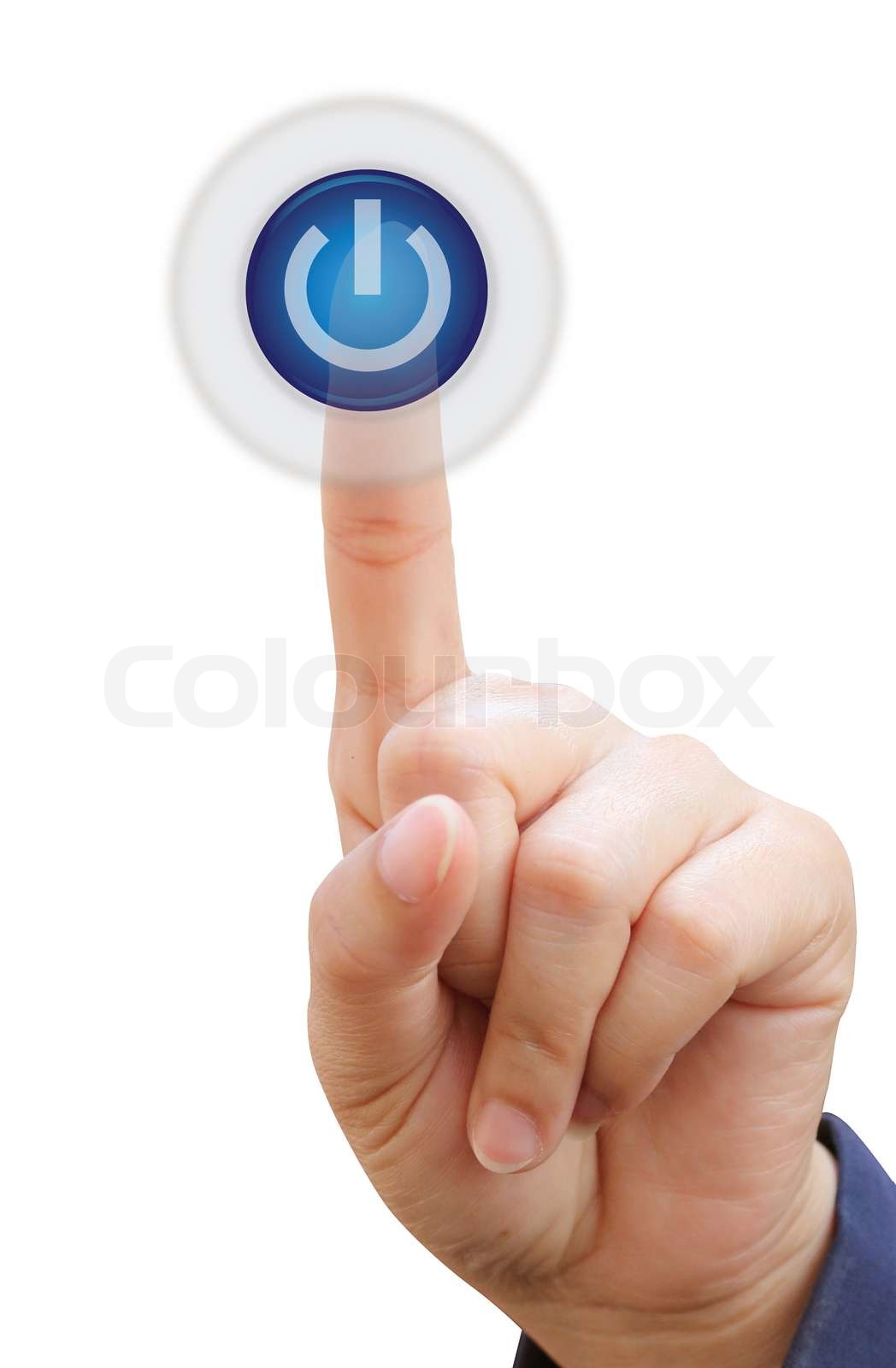 Berühren Startknopf | Stock Bild | Colourbox
