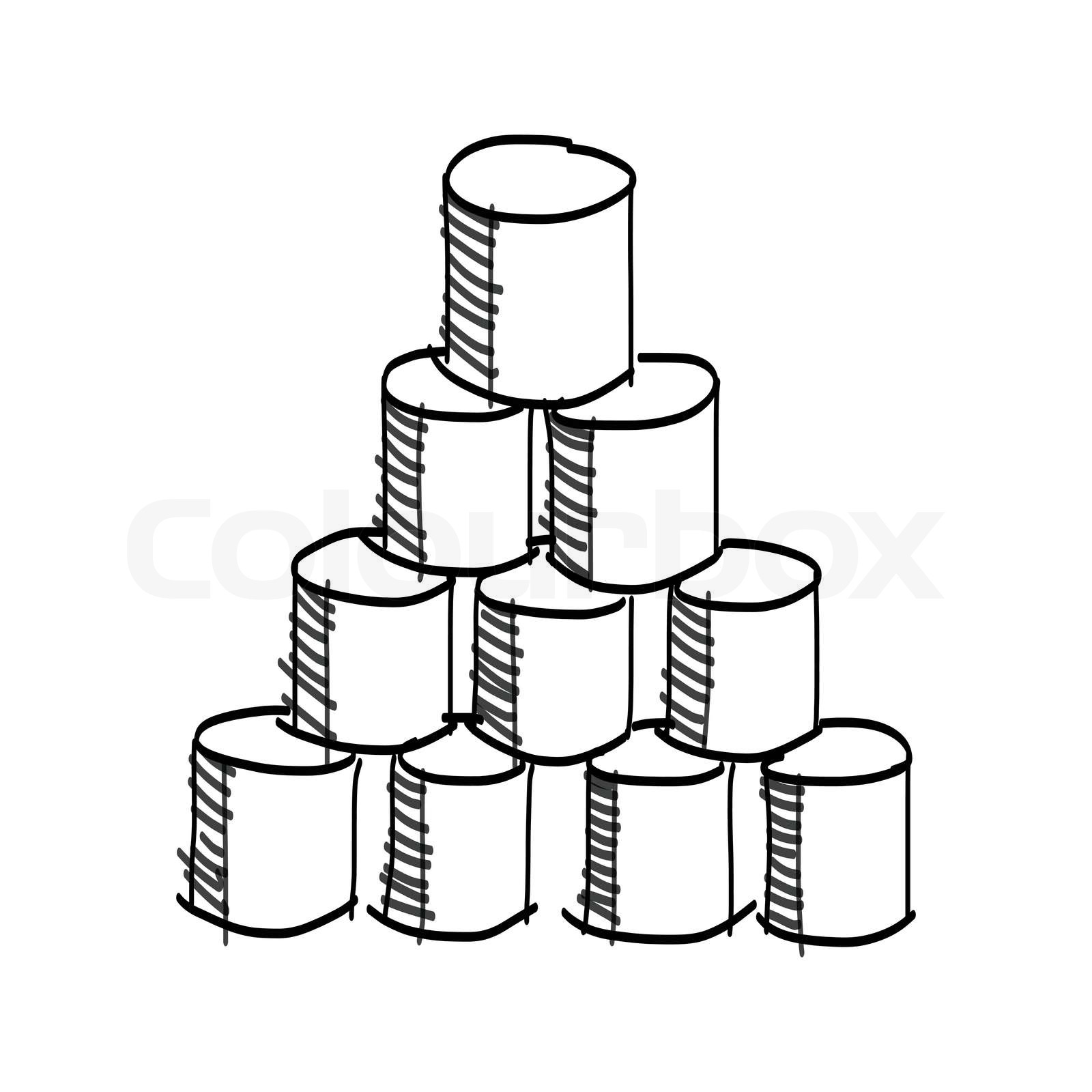 hånd tegne geometrisk form | Stock vektor | Colourbox