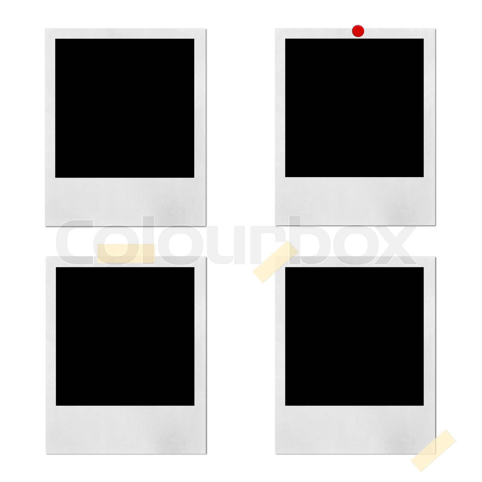 Blank Foto auf weißem Hintergrund | Stock Bild | Colourbox