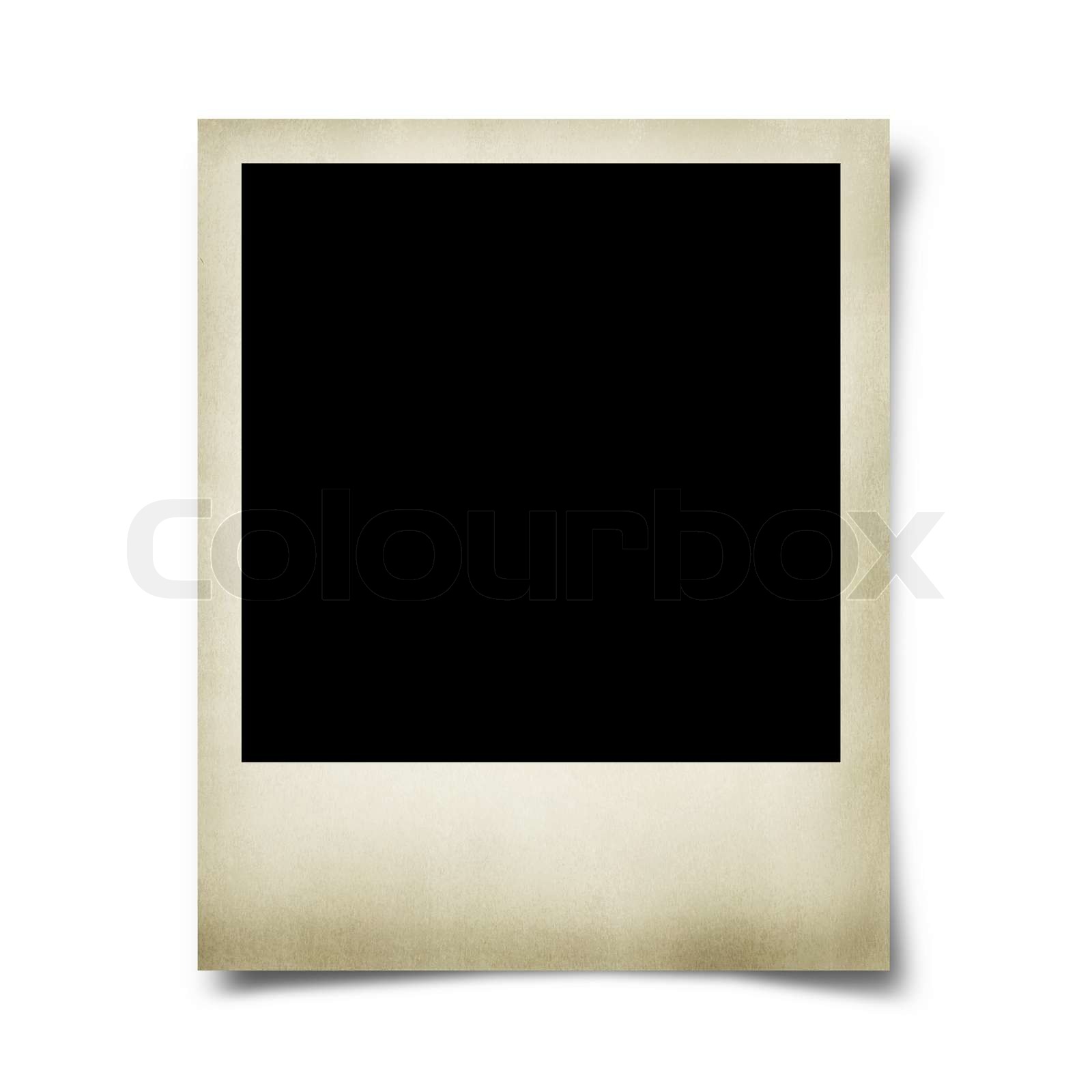 Blank Foto auf weißem Hintergrund | Stock Bild | Colourbox