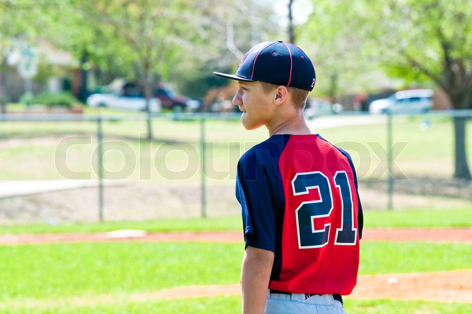 Baseball teen boy | Stock image | Colourbox