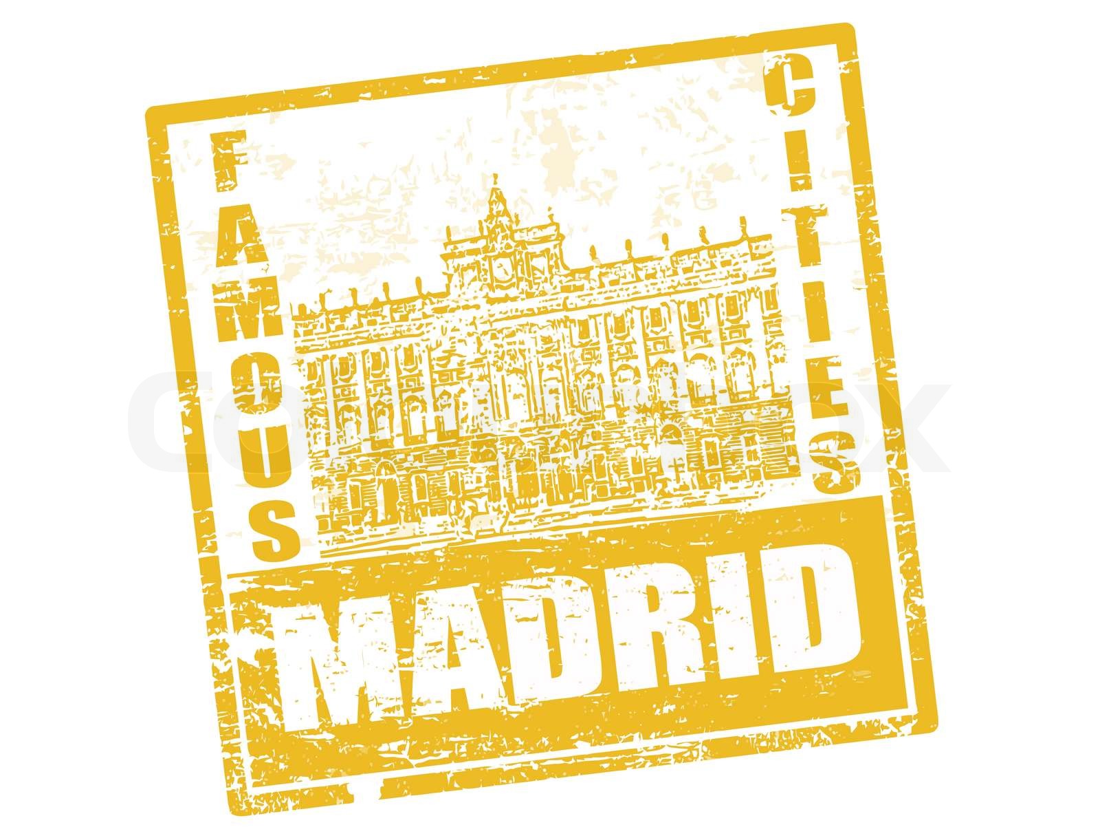 Madrid stamp | Stock vector | Colourbox