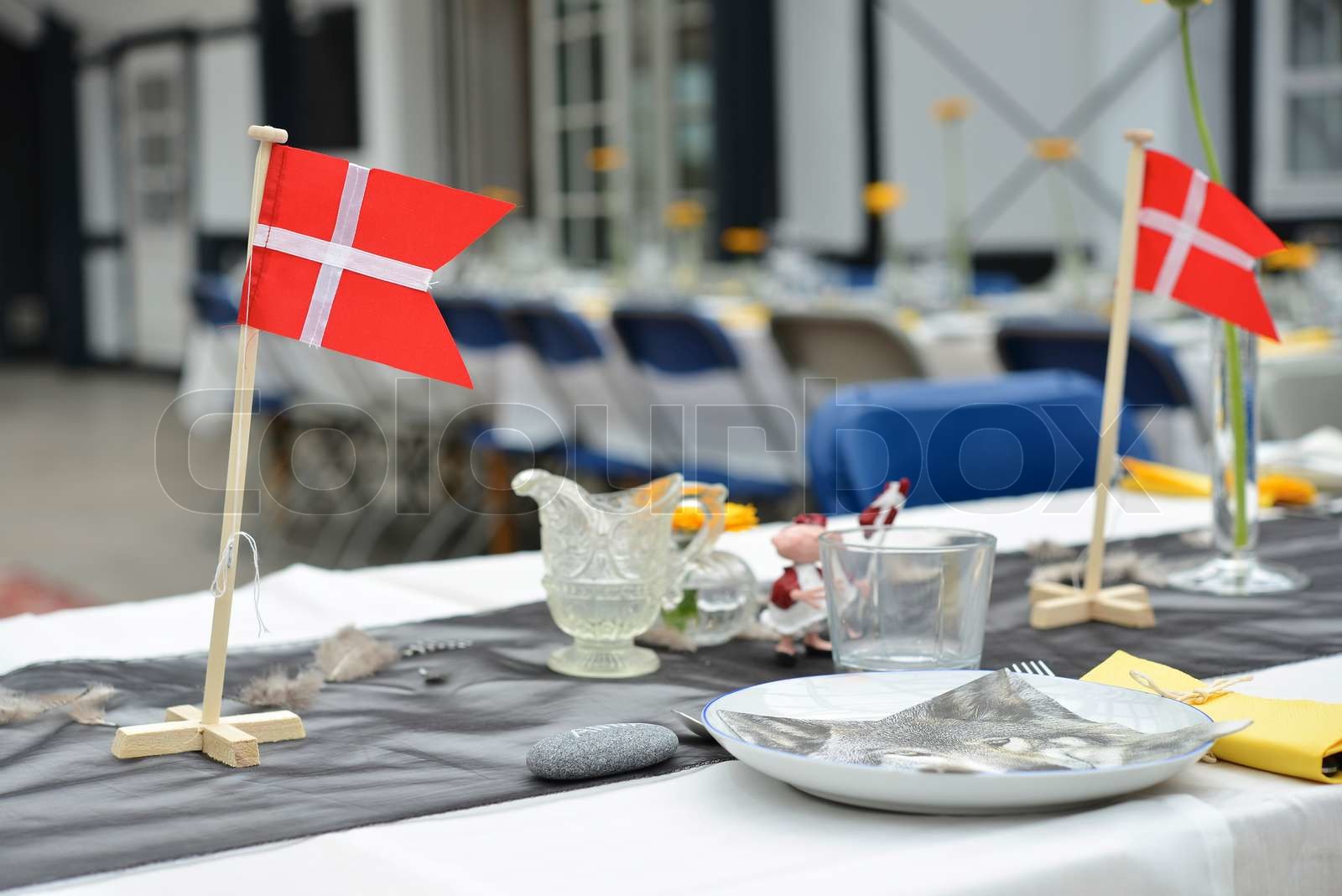 Table at a Danish party | Stock image | Colourbox