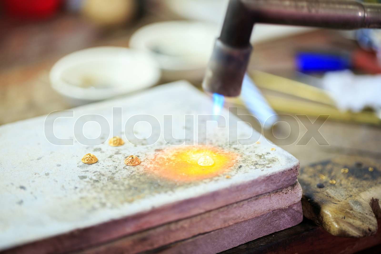 Goldsmith working | Stock image | Colourbox