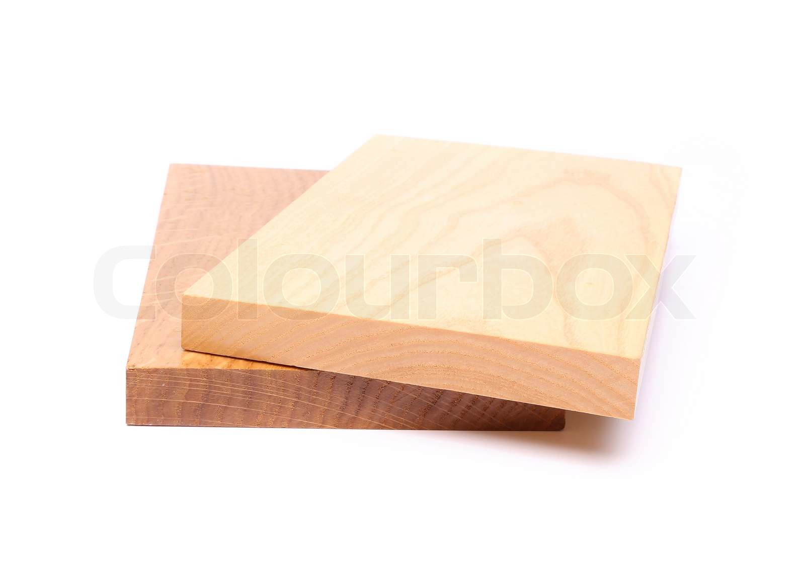 Two wooden plank close-up | Stock image | Colourbox