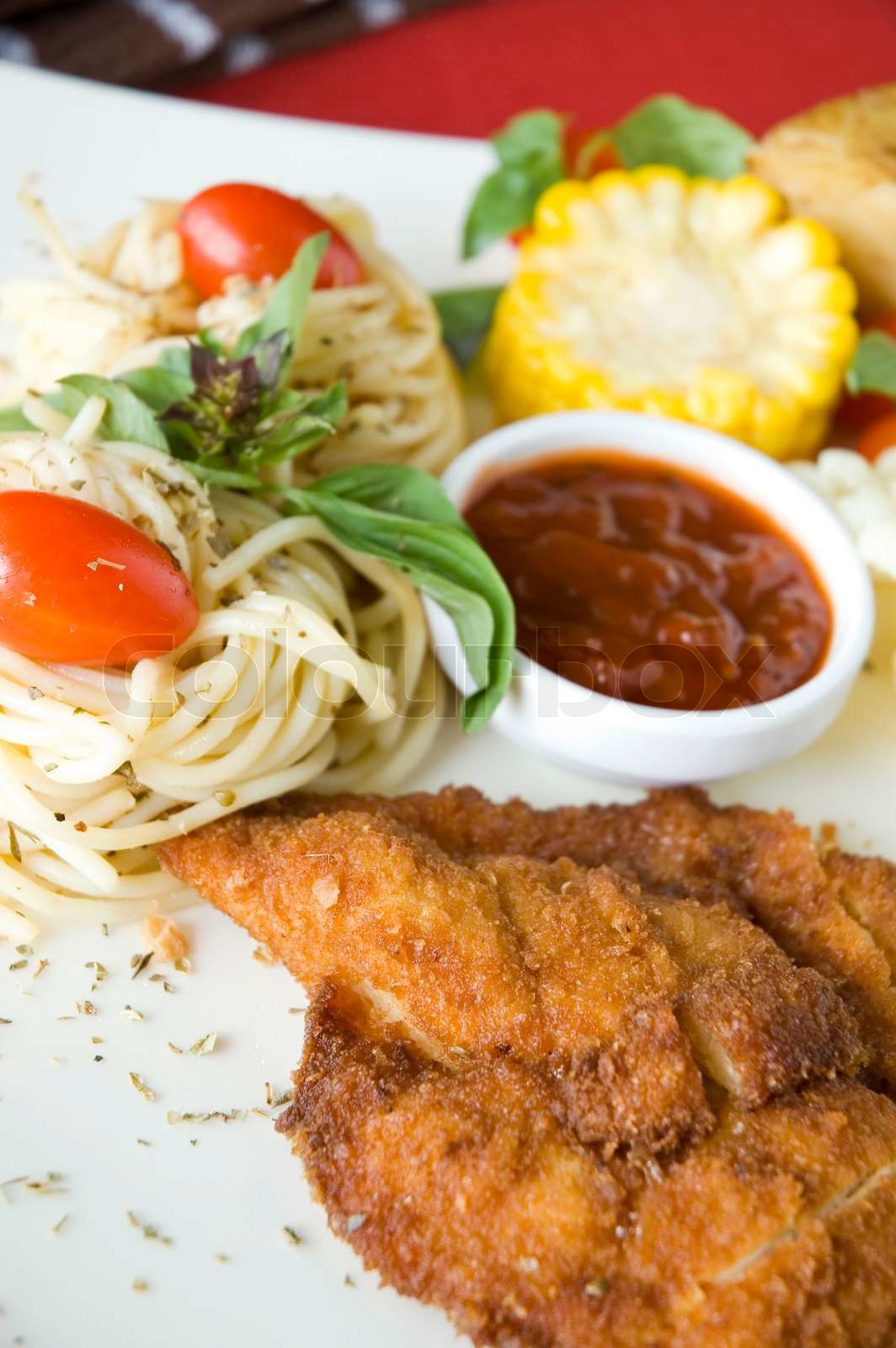 fried chicken for lunch | Stock image | Colourbox