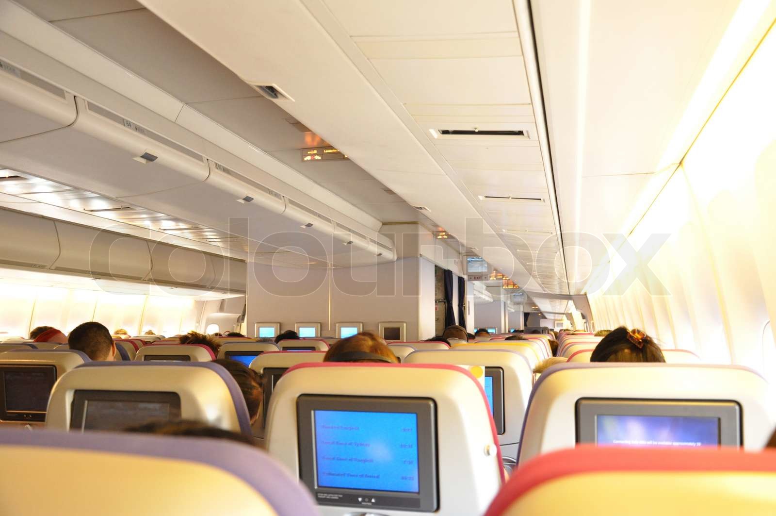 Flugzeug innen | Stock Bild | Colourbox