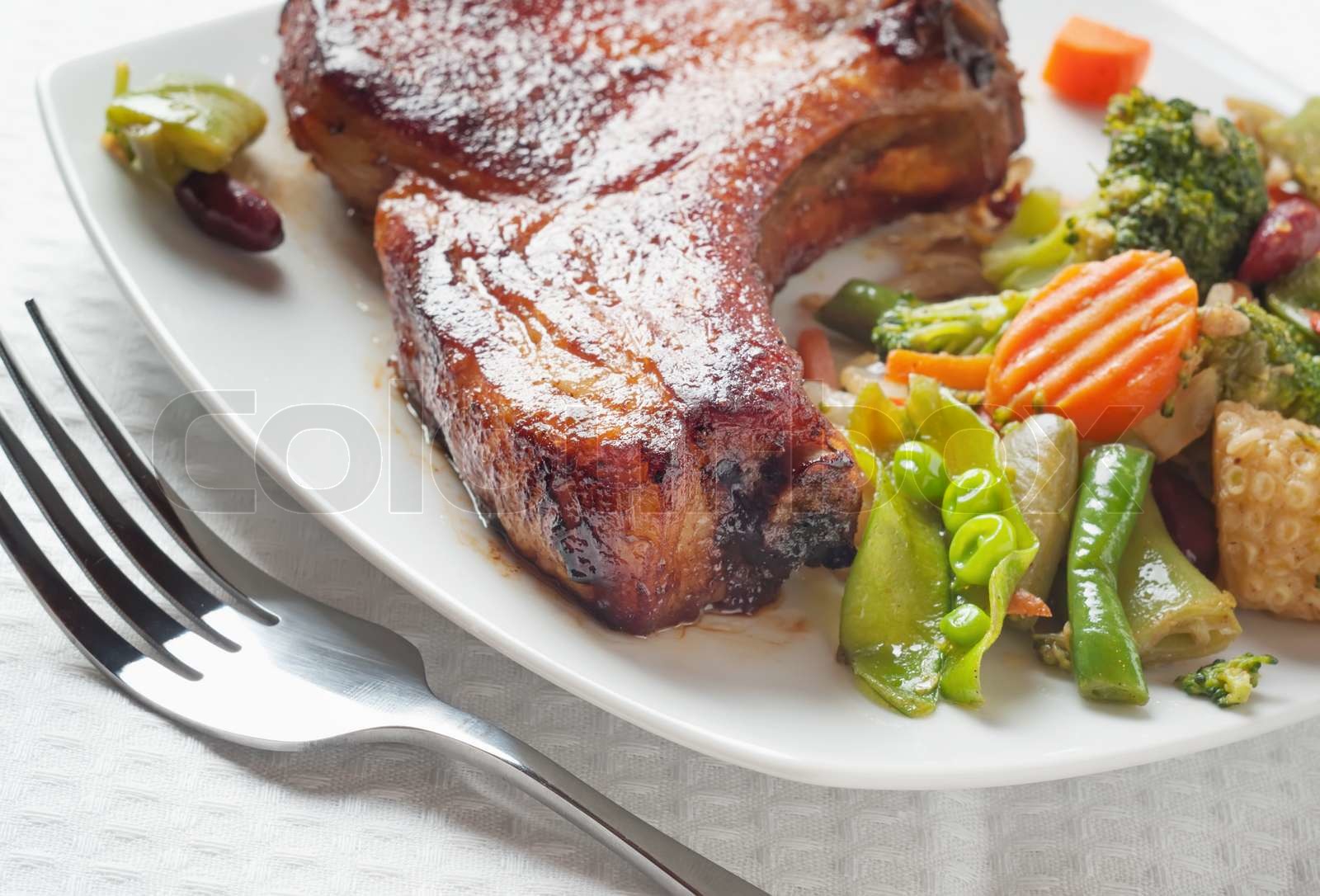 Roasted meat | Stock image | Colourbox